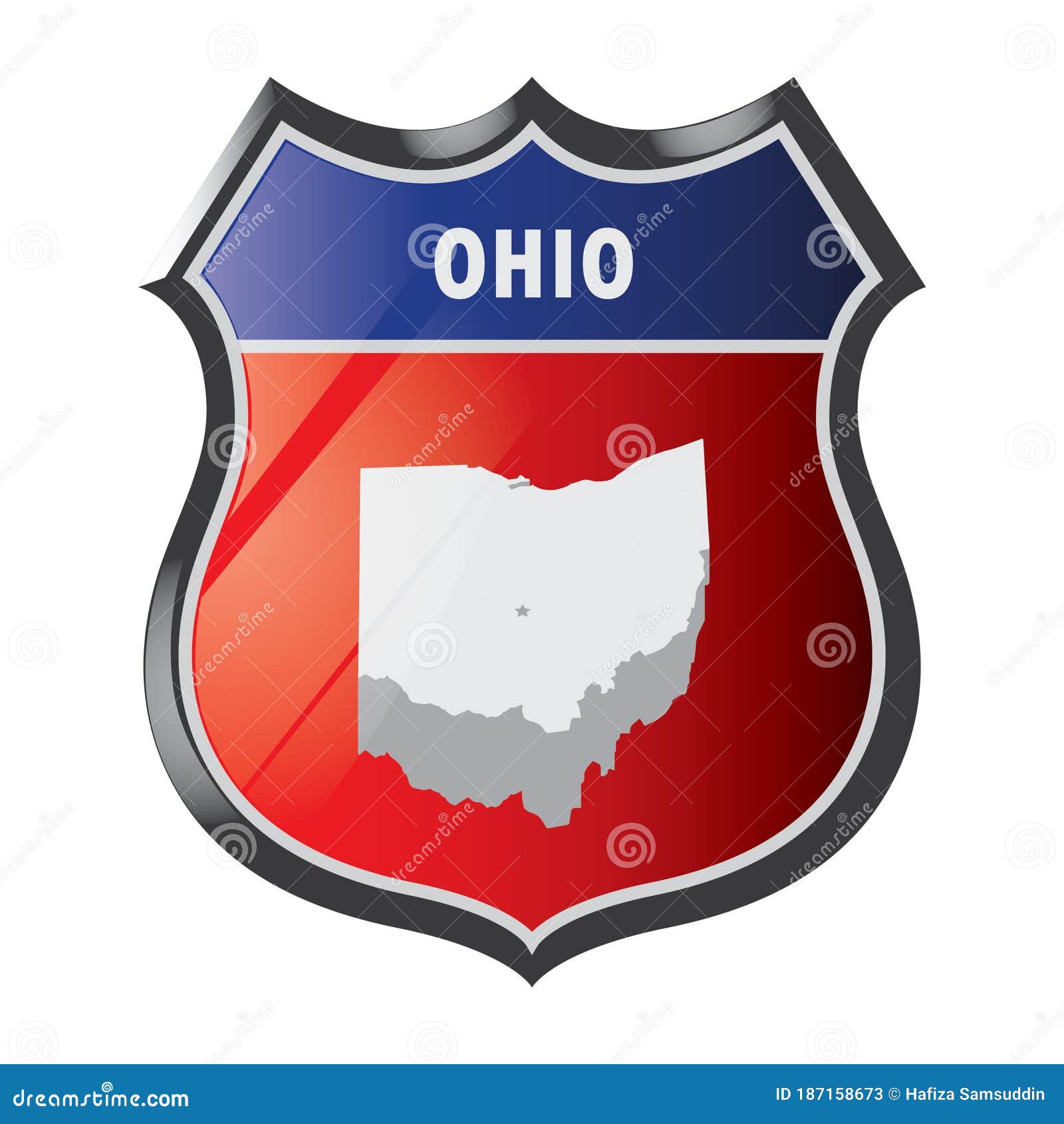 Ohio State. Vector Illustration Decorative Design Stock Vector ...