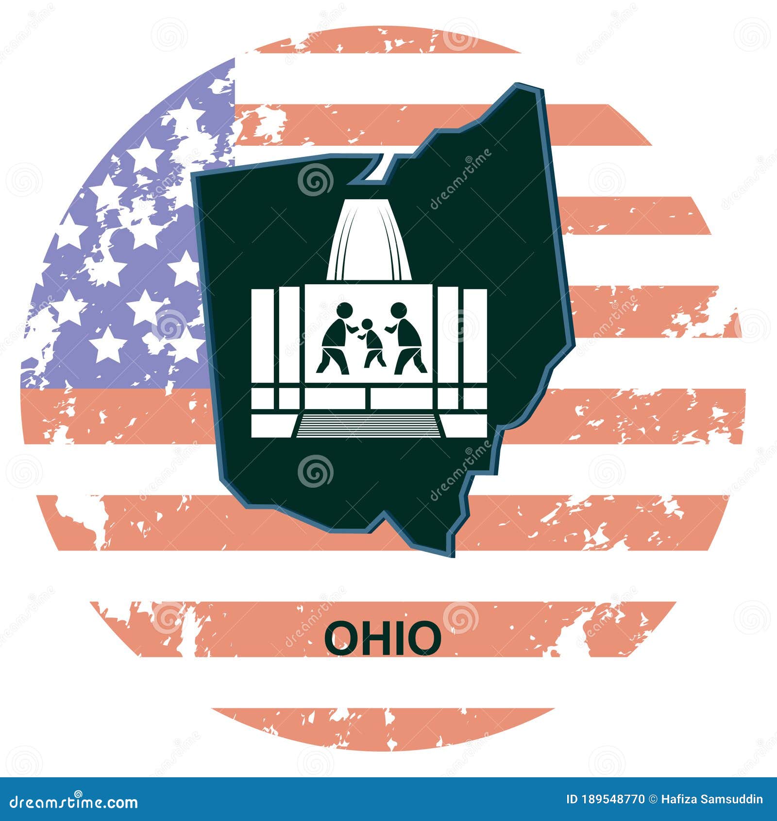 Ohio State. Vector Illustration Decorative Design Stock Vector ...