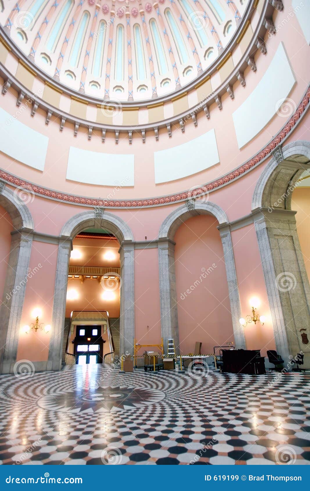 Ohio Statehouse Rotunda stock image. Image of arches, columns - 619199