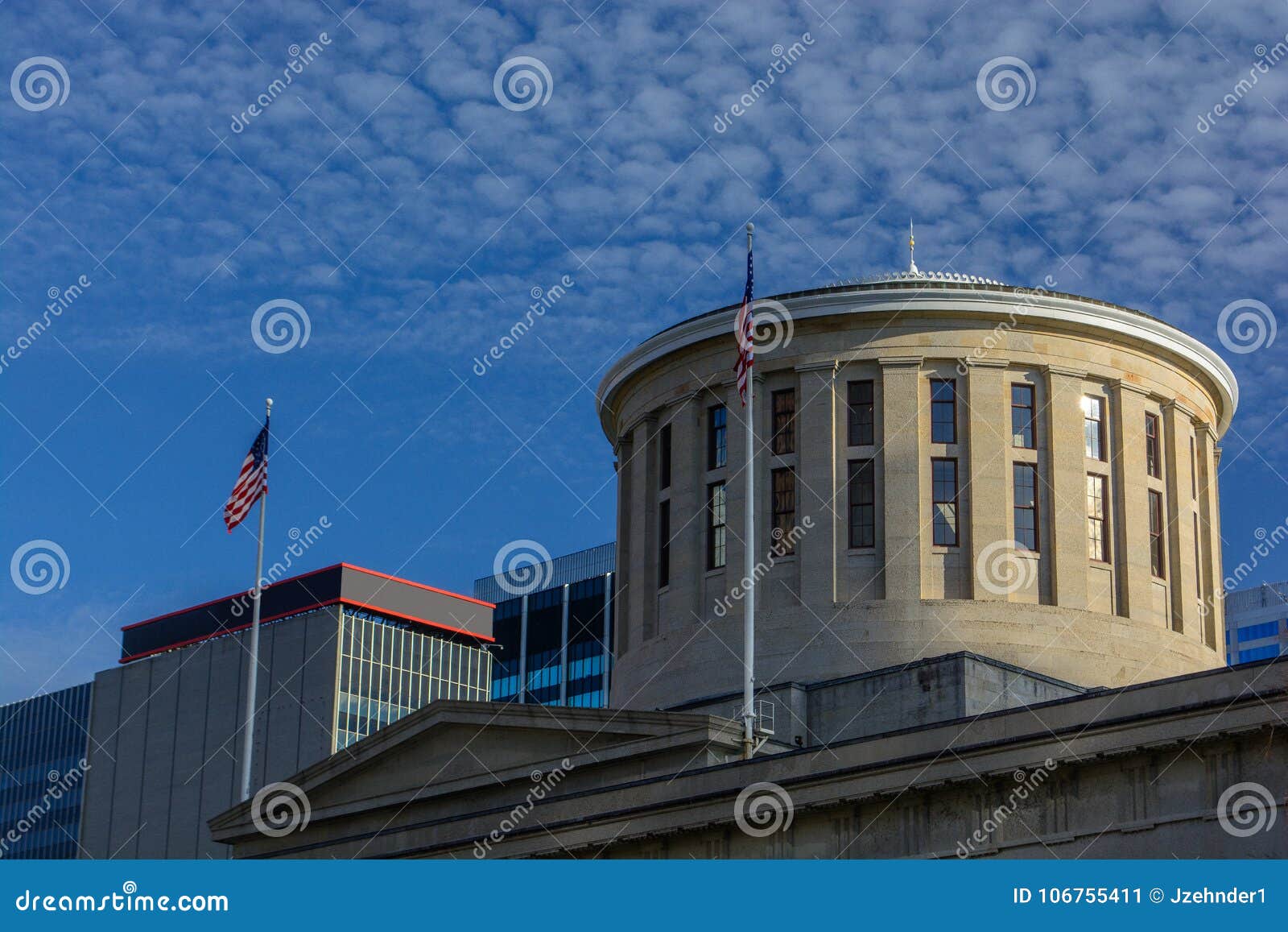 Ohio Statehouse State Capitol Building on a Sunny Day Stock Image ...