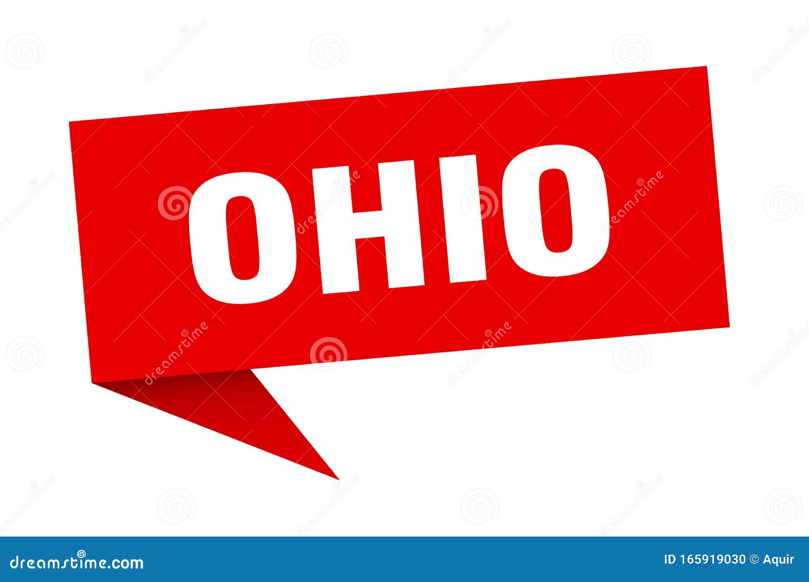 Ohio Map Pointer Location Flag Cartoon Vector | CartoonDealer.com ...