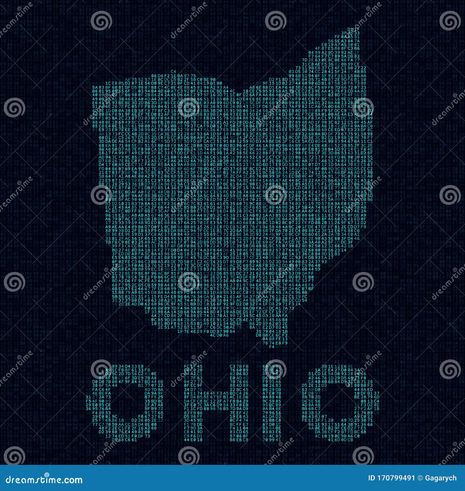 Ohio tech map. stock vector. Illustration of concept - 170799491
