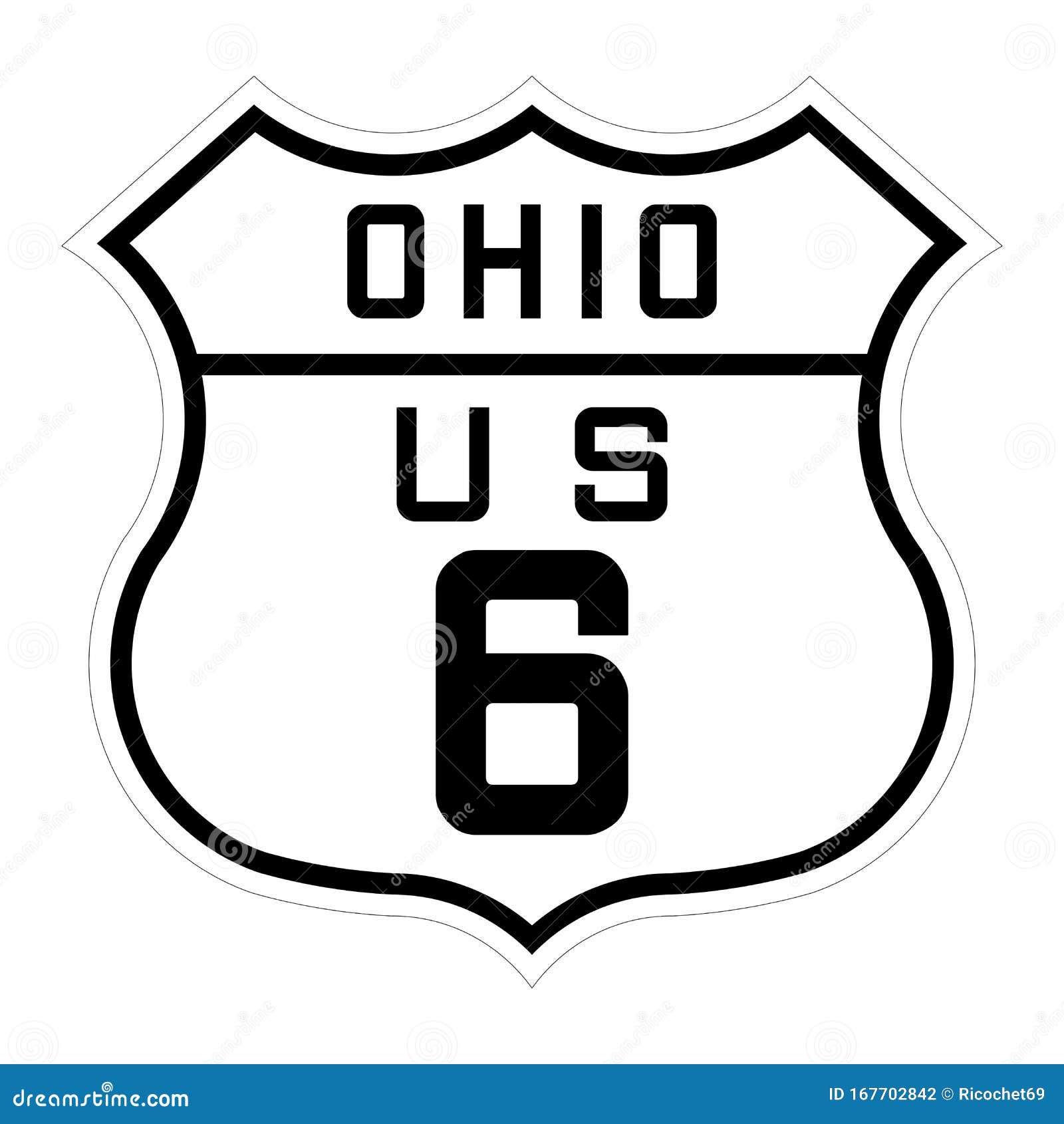 Man On Ohio Map With Sign Cartoon Vector | CartoonDealer.com #5873133