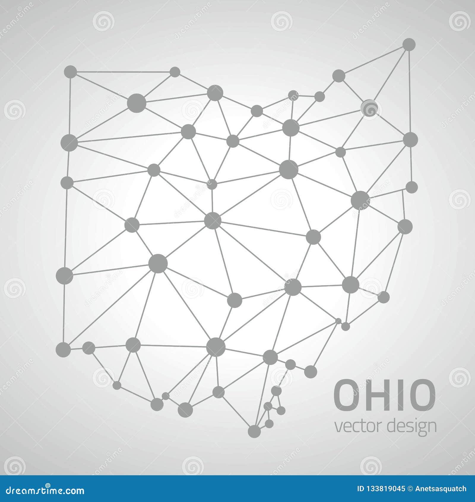 Ohio Outline Map And Flag Cartoon Vector | CartoonDealer.com #97881111