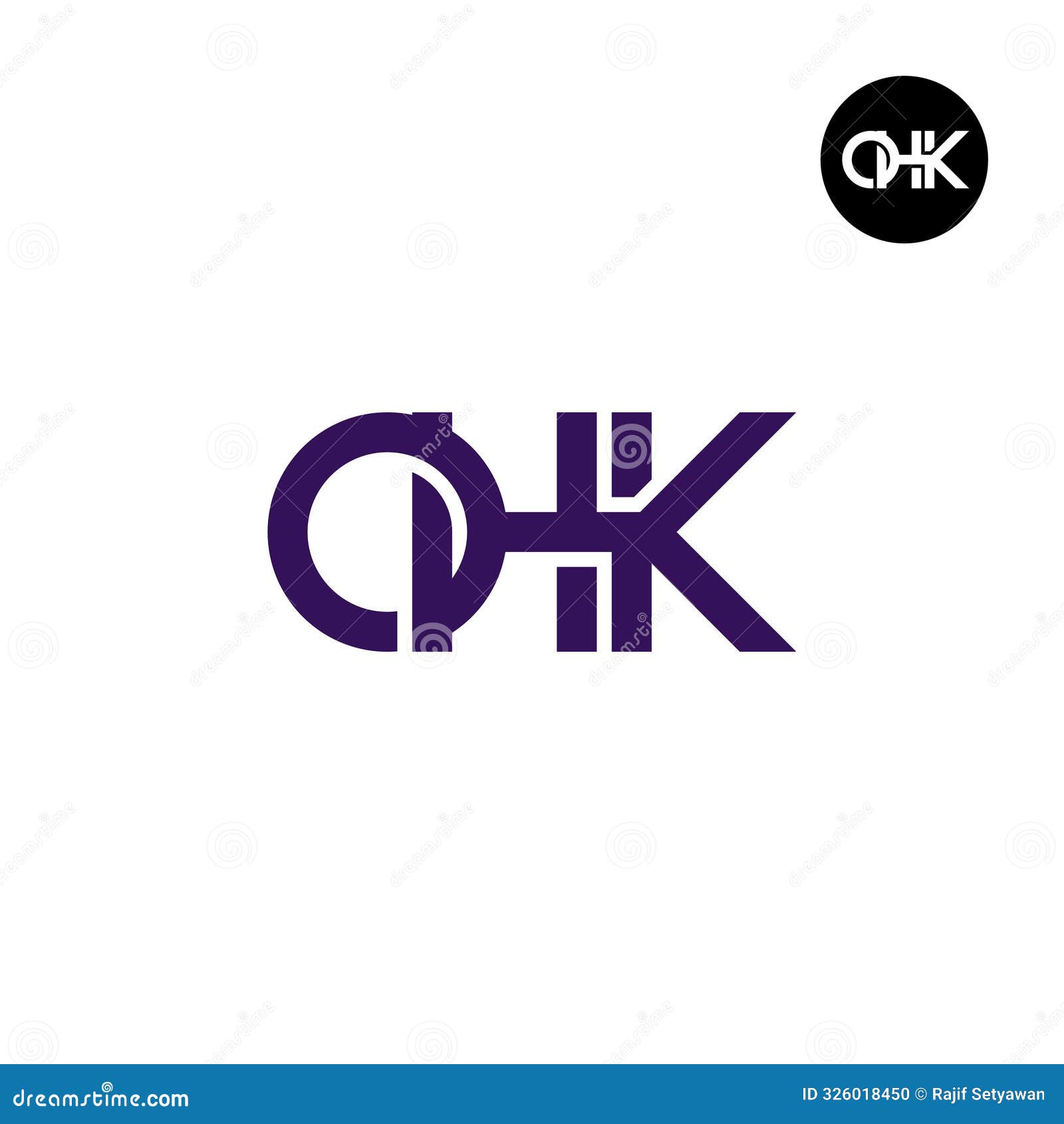 OHK Logo Letter Monogram Design Stock Vector - Illustration of brand ...