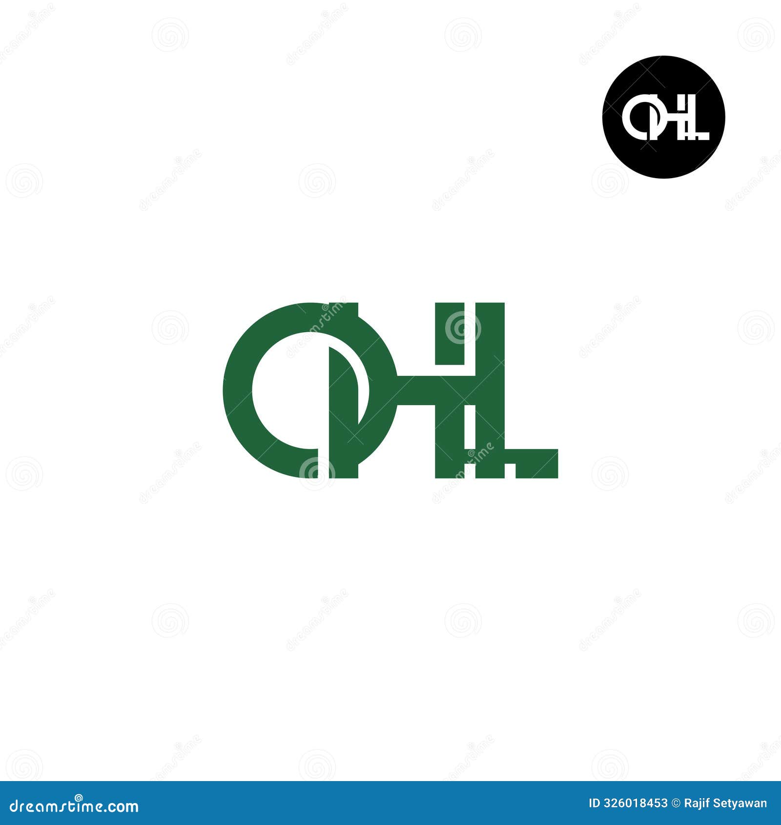 OHL Logo Letter Monogram Design Stock Vector - Illustration of letters ...