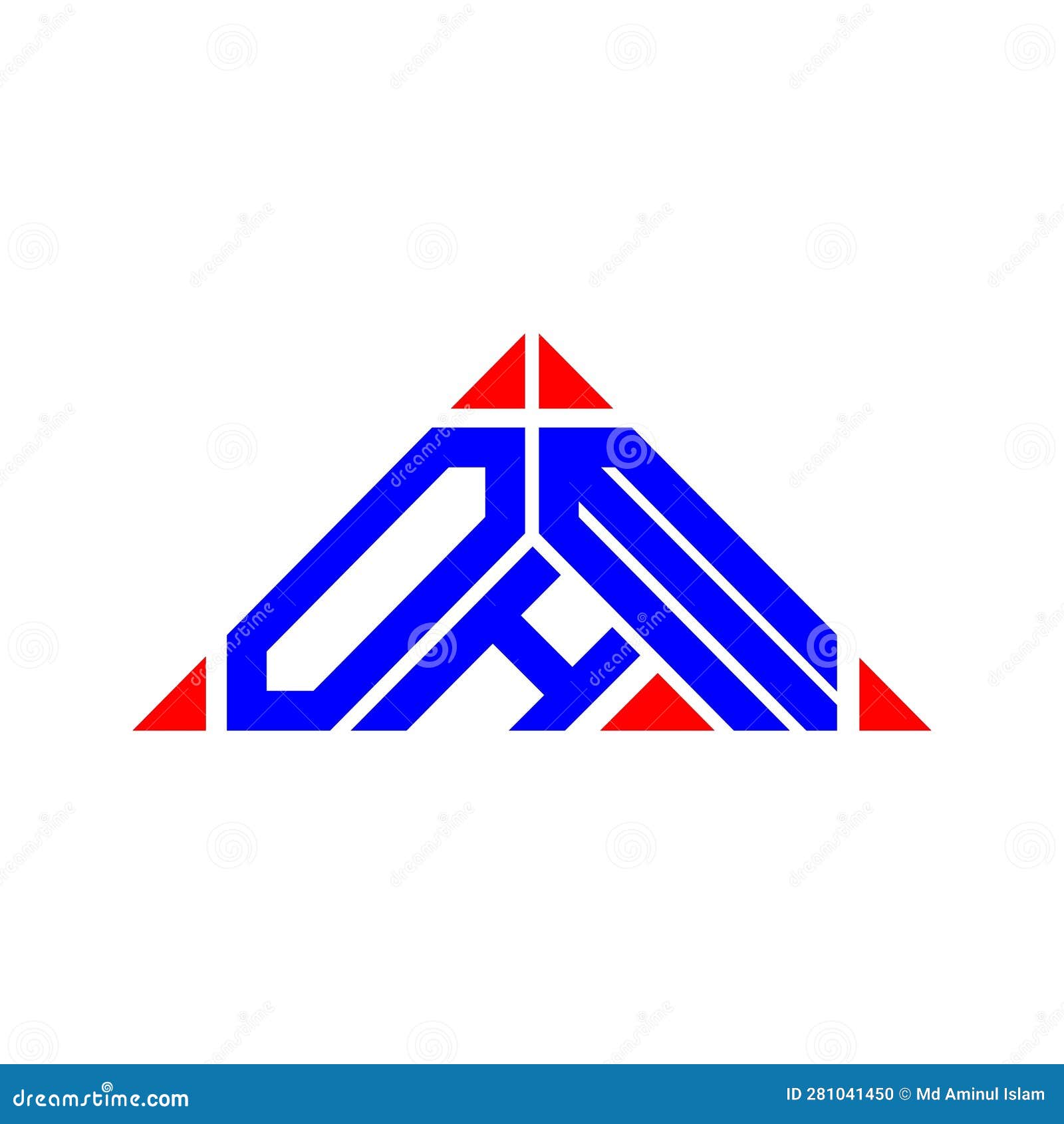 OHM Letter Logo Creative Design with Vector Graphic, OHM Stock Vector ...