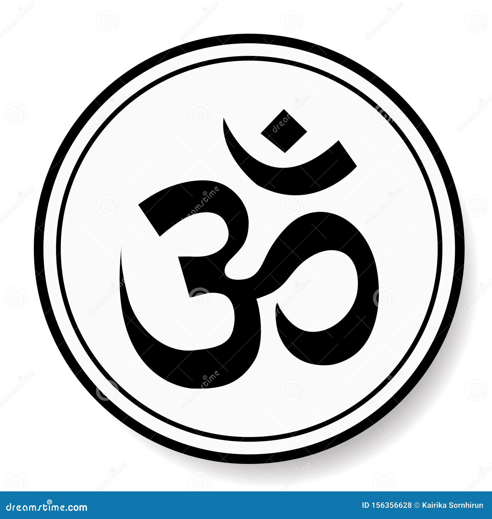 Ohm Om symbol Sign stock illustration. Illustration of design - 156356628
