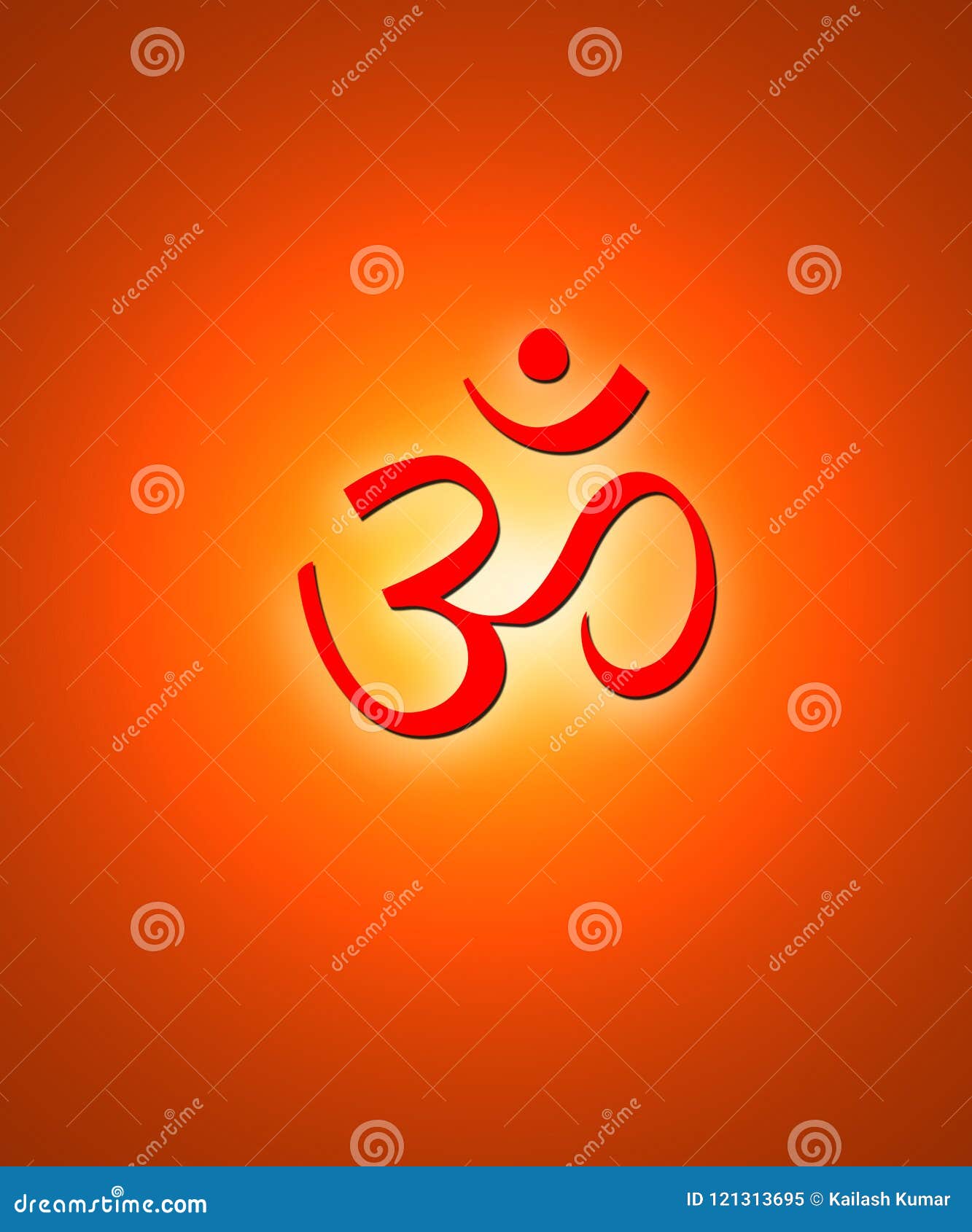 Ohmio hindú del símbolo ilustración del vector. Ilustración de forma ...