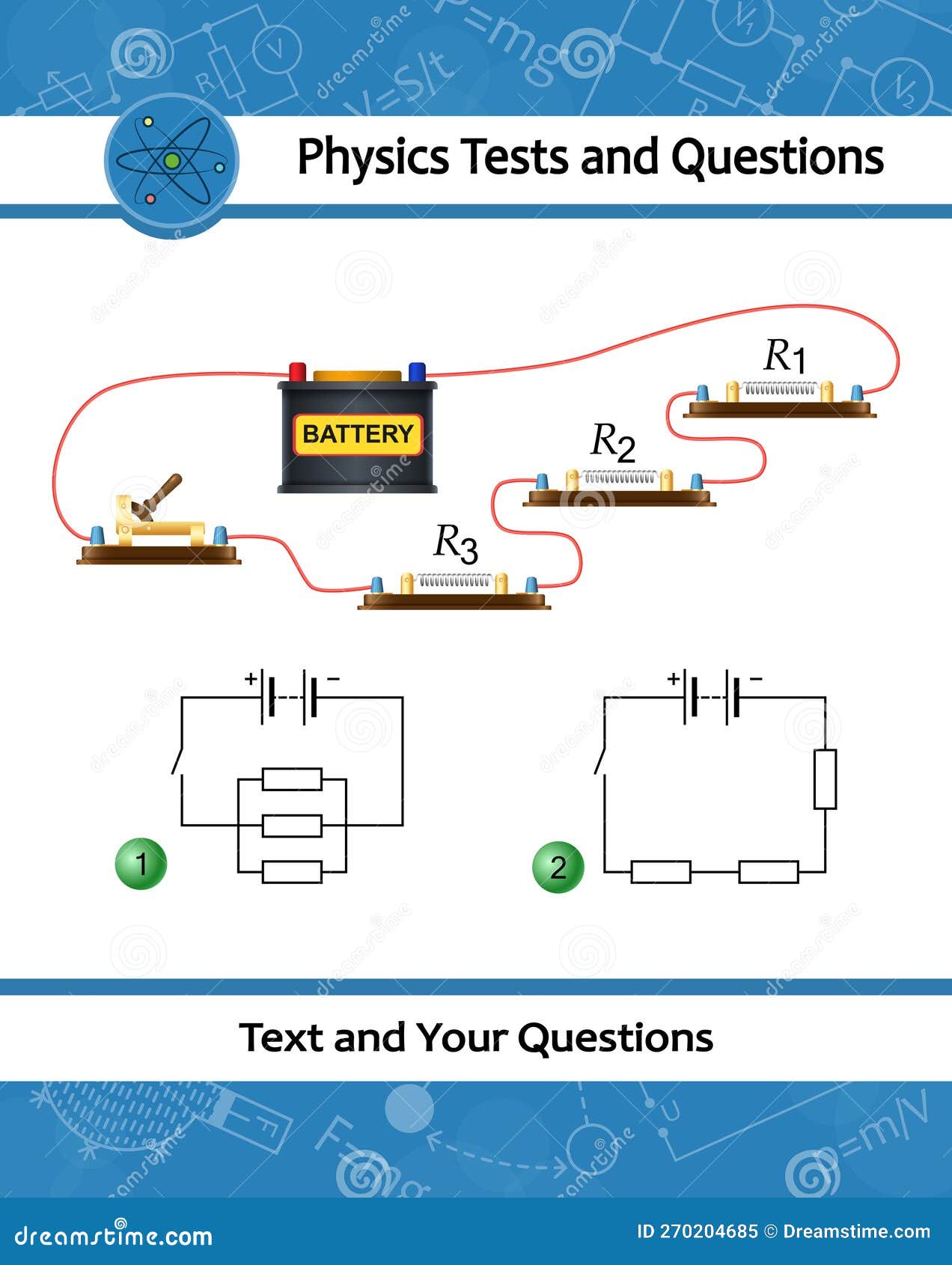 Ohms Law Diagram. Physical Experiment Showing A Simple Electric Circuit ... Ohms Law Diagram. Physical Experiment Showing A Simple Electric Circuit ...