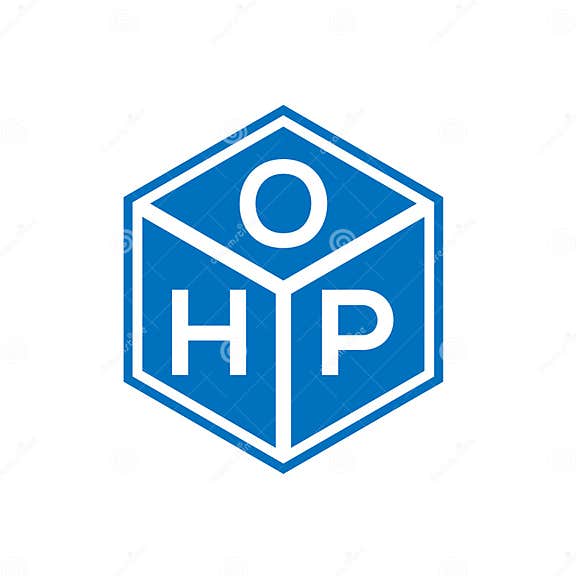 OHP Letter Logo Design on Black Background. OHP Creative Initials ...