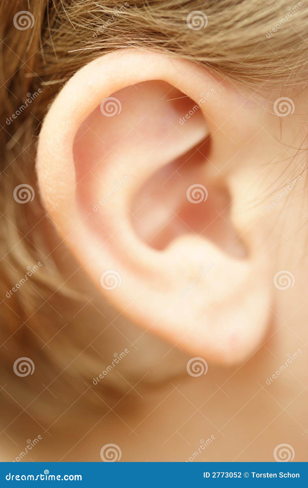Ohr des Kindes stockfoto. Bild von abhöraktionen, listen - 2773052