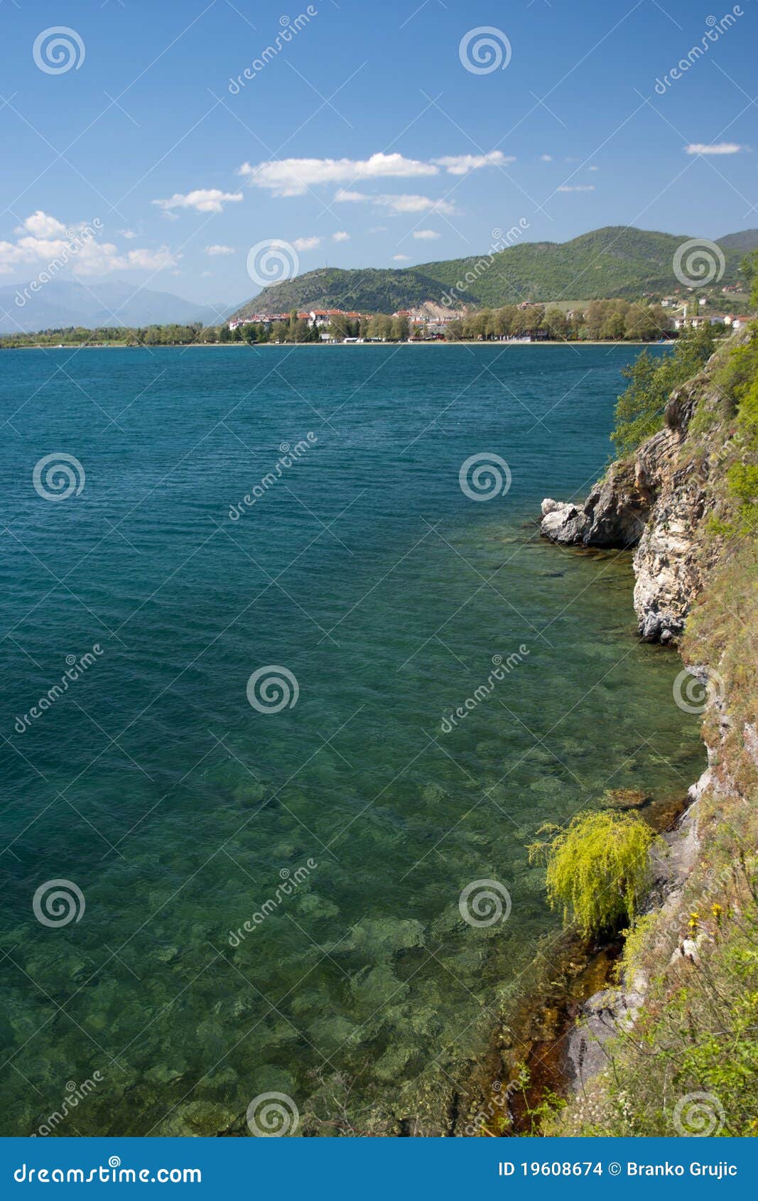 Ohrid lake stock photo. Image of ohrid, landscape, macedonia - 19608674
