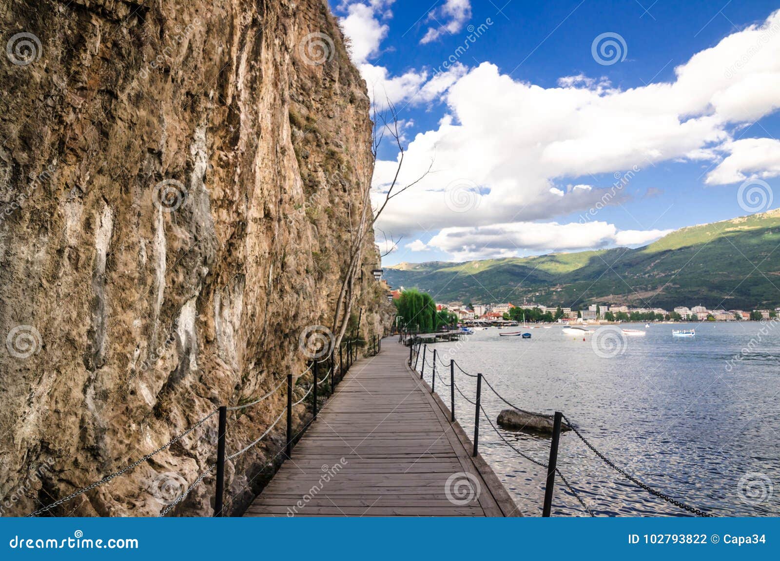 Ohrid Lake and the beaches editorial photography. Image of ocean ...