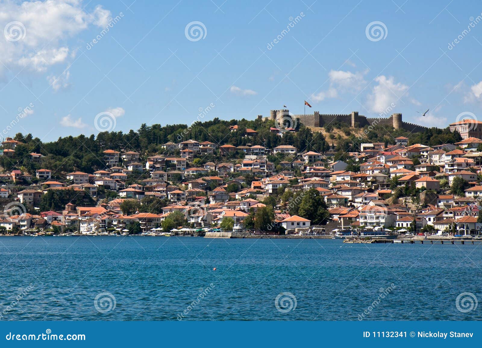 Ohrid Lake and City stock image. Image of ohrid, medieval - 11132341