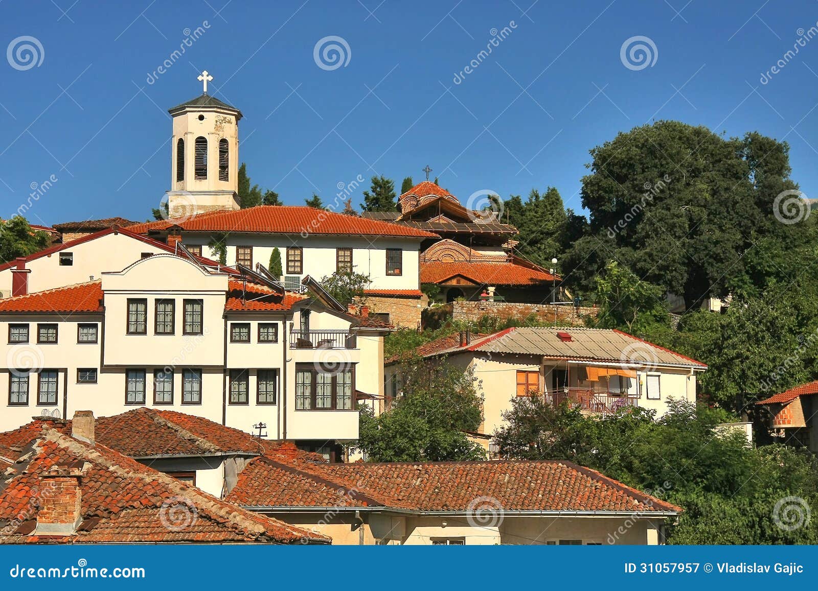 Ohrid town stock image. Image of architecture, scenic - 31057957