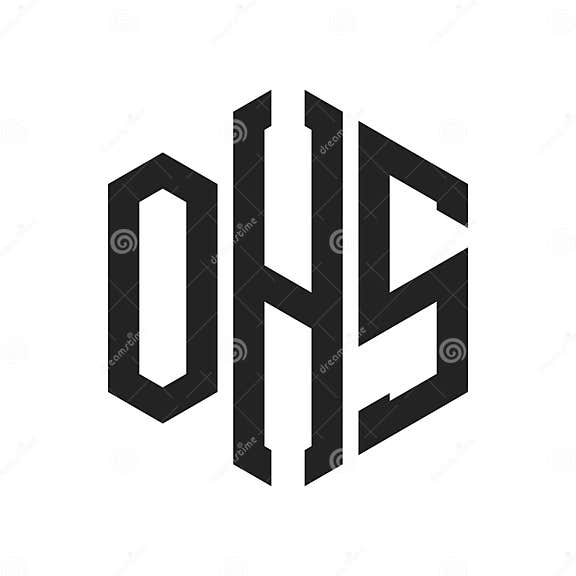 OHS Logo Design. Initial Letter OHS Monogram Logo Using Hexagon Shape ...