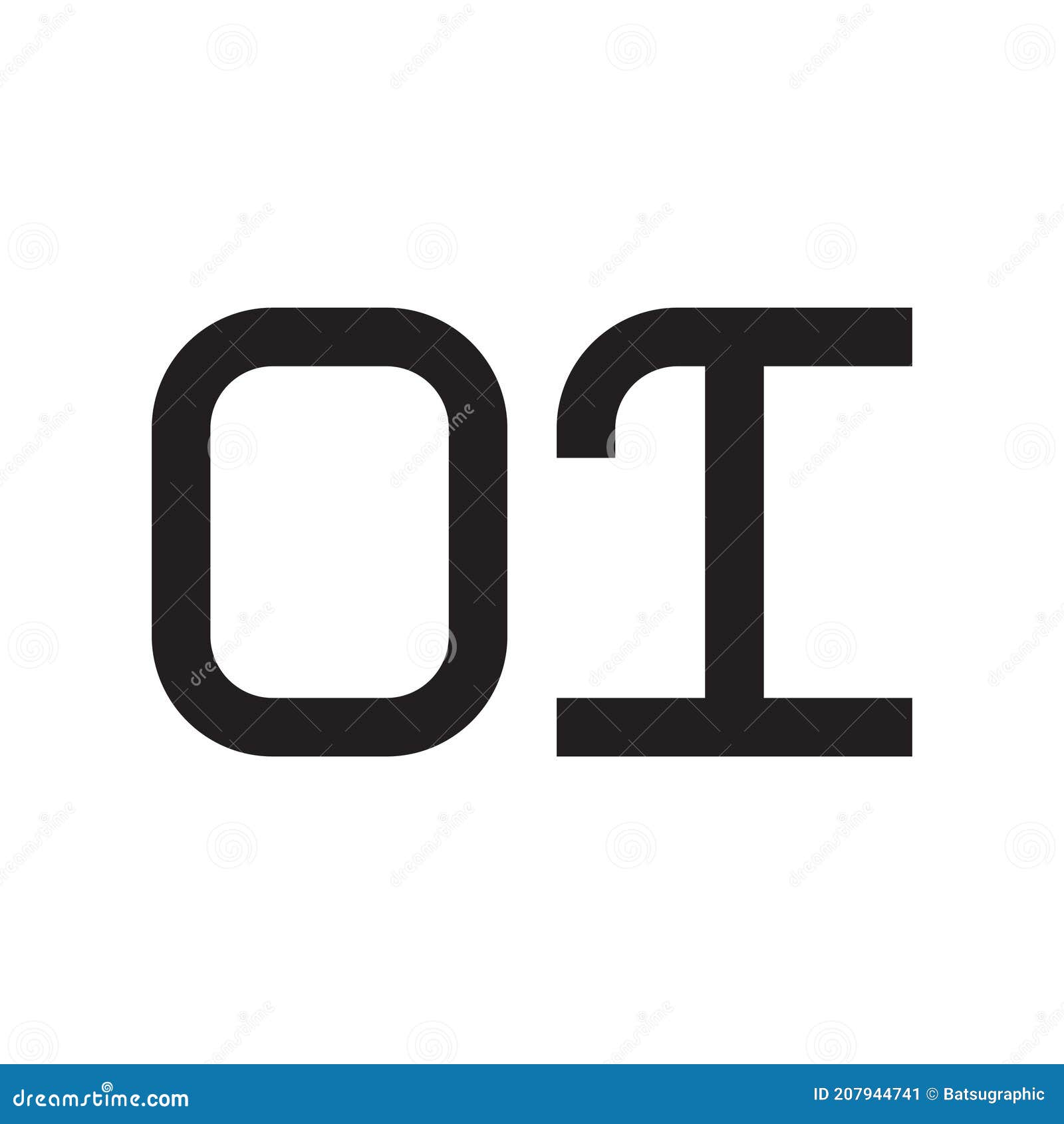 Oi Initial Letter Vector Logo Icon Stock Vector - Illustration of ...