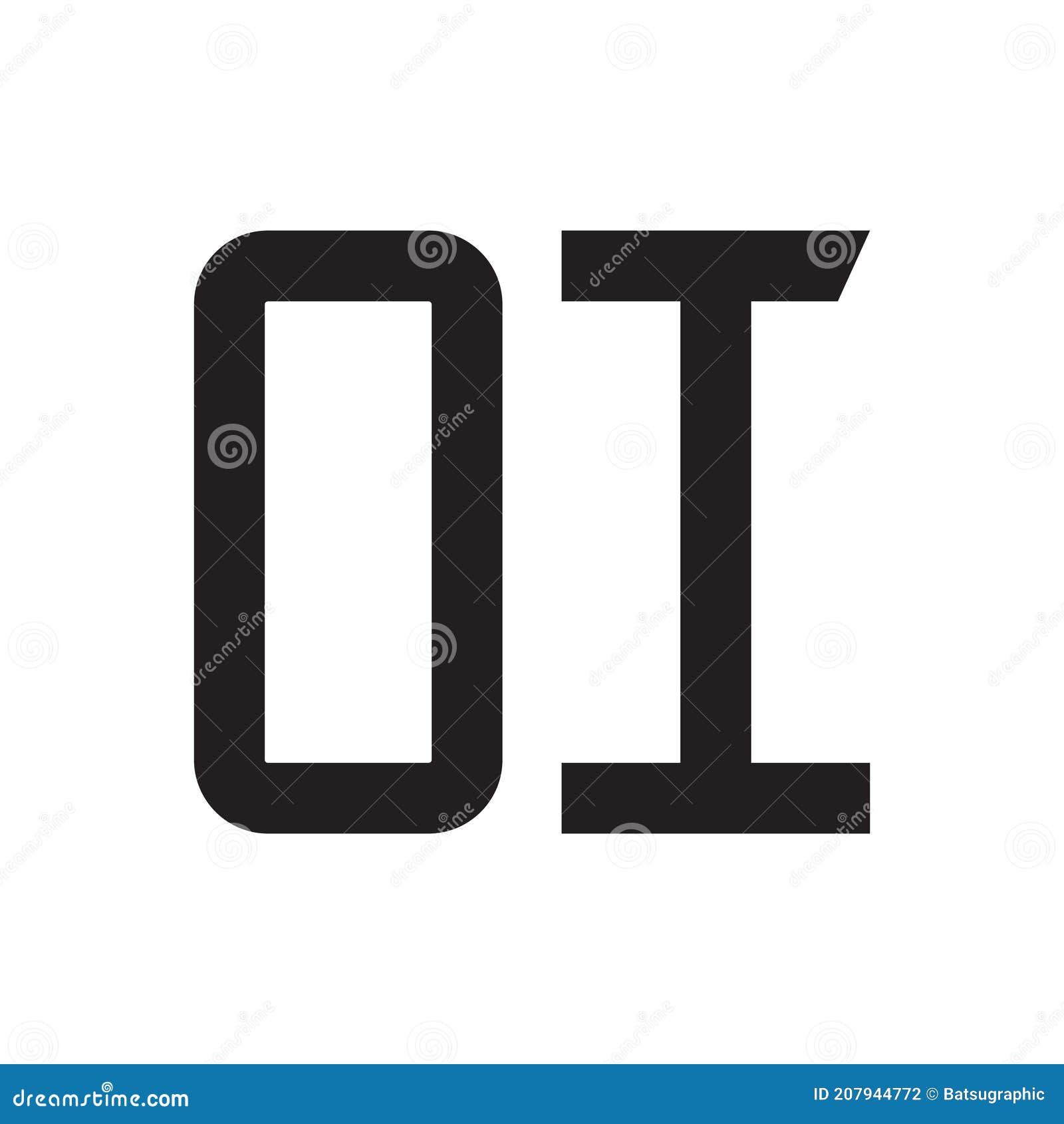 Oi Initial Letter Vector Logo Icon Stock Vector - Illustration of brand ...