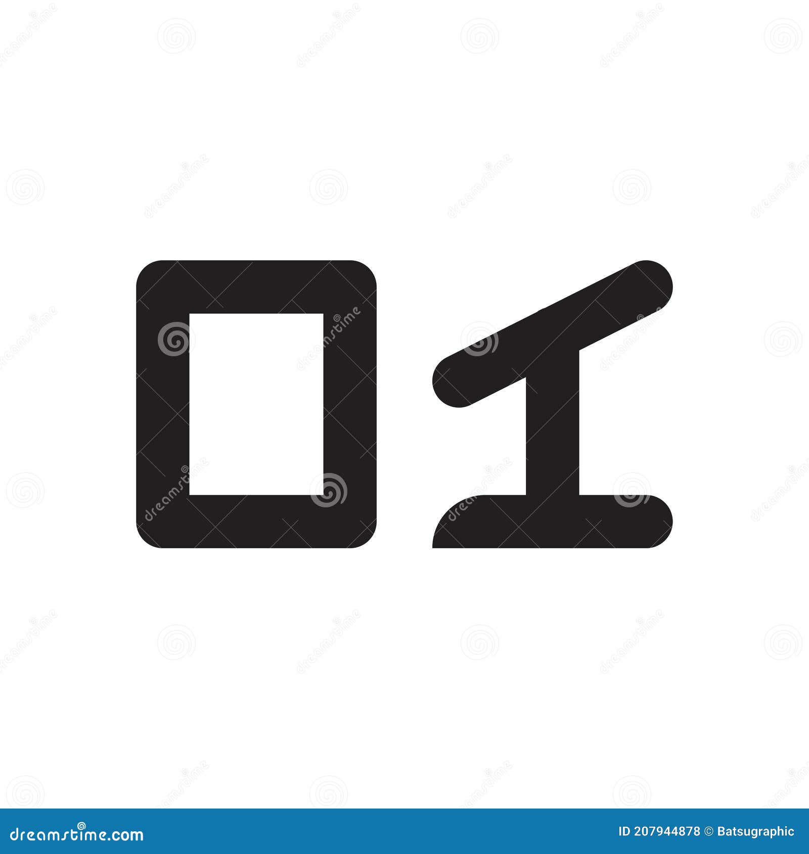Oi Initial Letter Vector Logo Icon Stock Vector - Illustration of ...