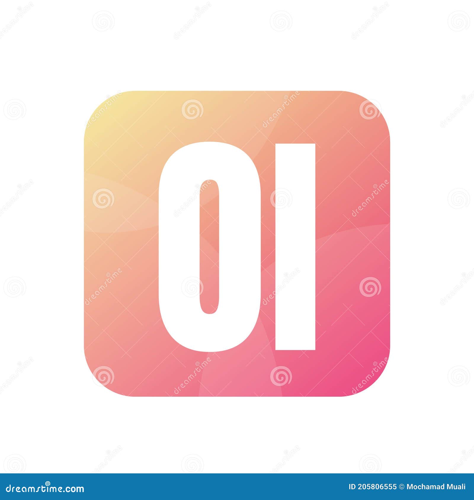 OI Letter Logo Design with Simple Style Stock Vector - Illustration of ...