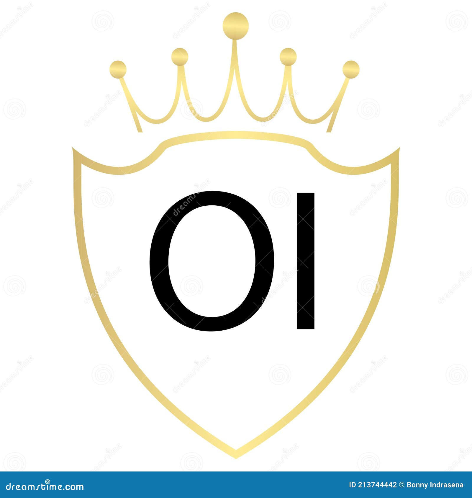 OI Letter Logo Design with Simple Style Stock Vector - Illustration of ...