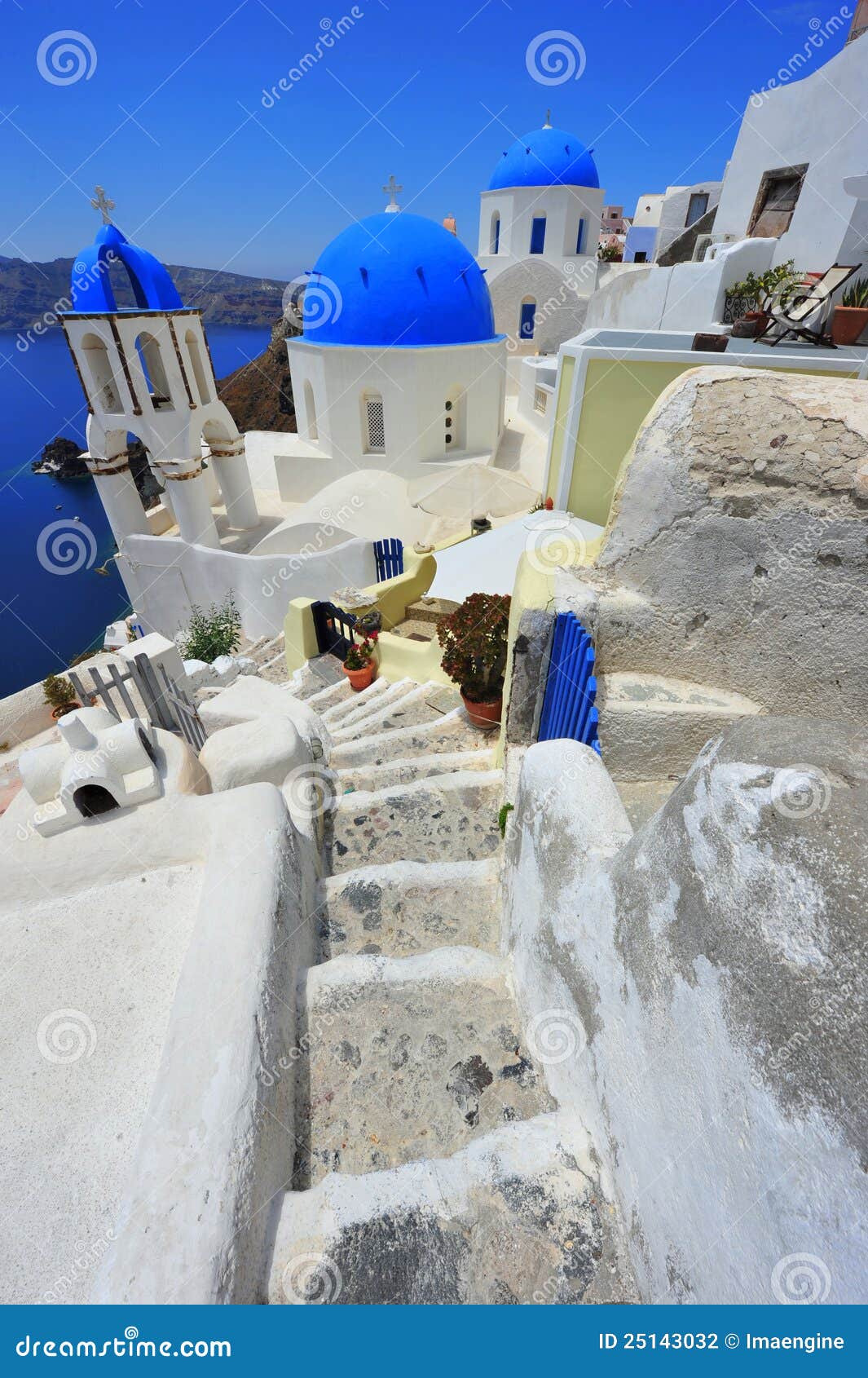 Oia Santorini (Thira) Greece - Island White Stock Photo - Image of ...
