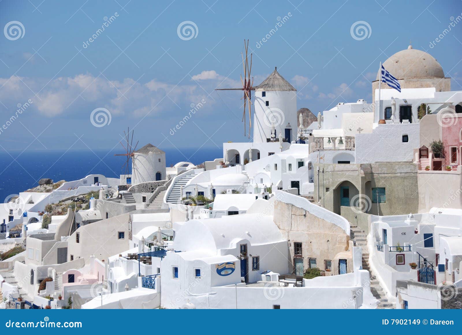 Oia town - Santorini stock image. Image of santorini, city - 7902149