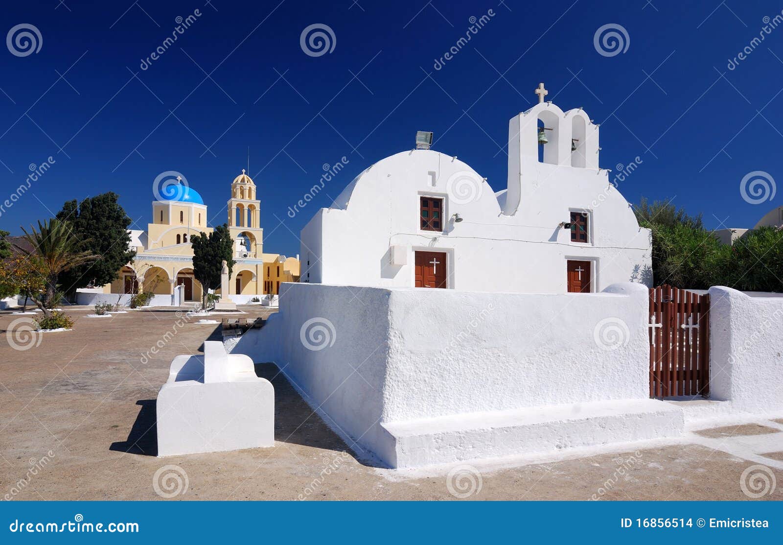 Oia Traditional Church, Santorini Stock Photo - Image of greece, style ...