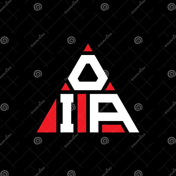 OIA Triangle Letter Logo Design with Triangle Shape. OIA Triangle Logo ...