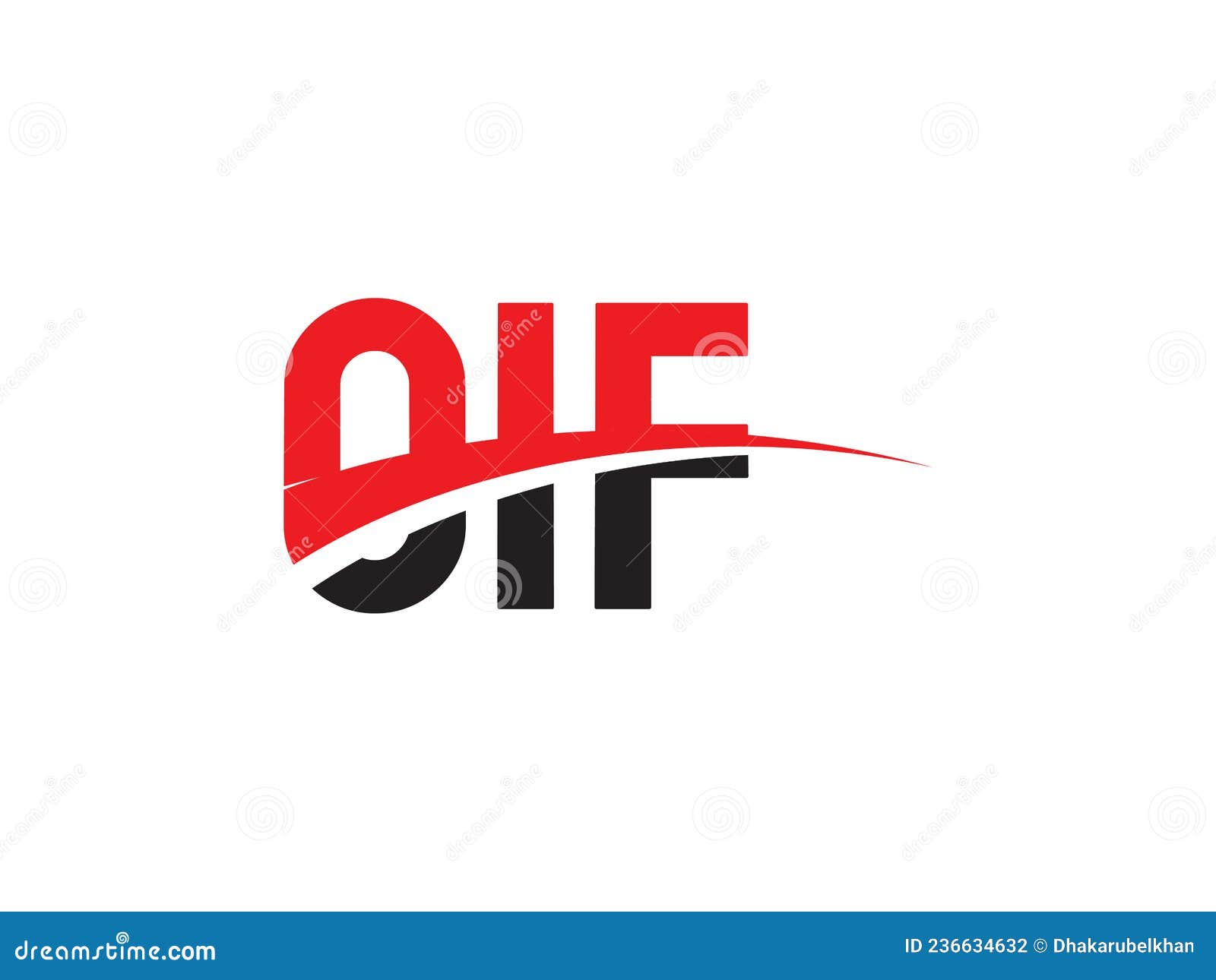 OIF Letter Initial Logo Design Vector Illustration Stock Vector ...