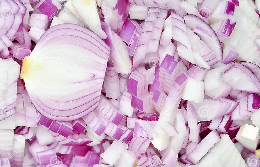 Oignon coupé image stock. Image du mangez, fritures, comestible - 19437607