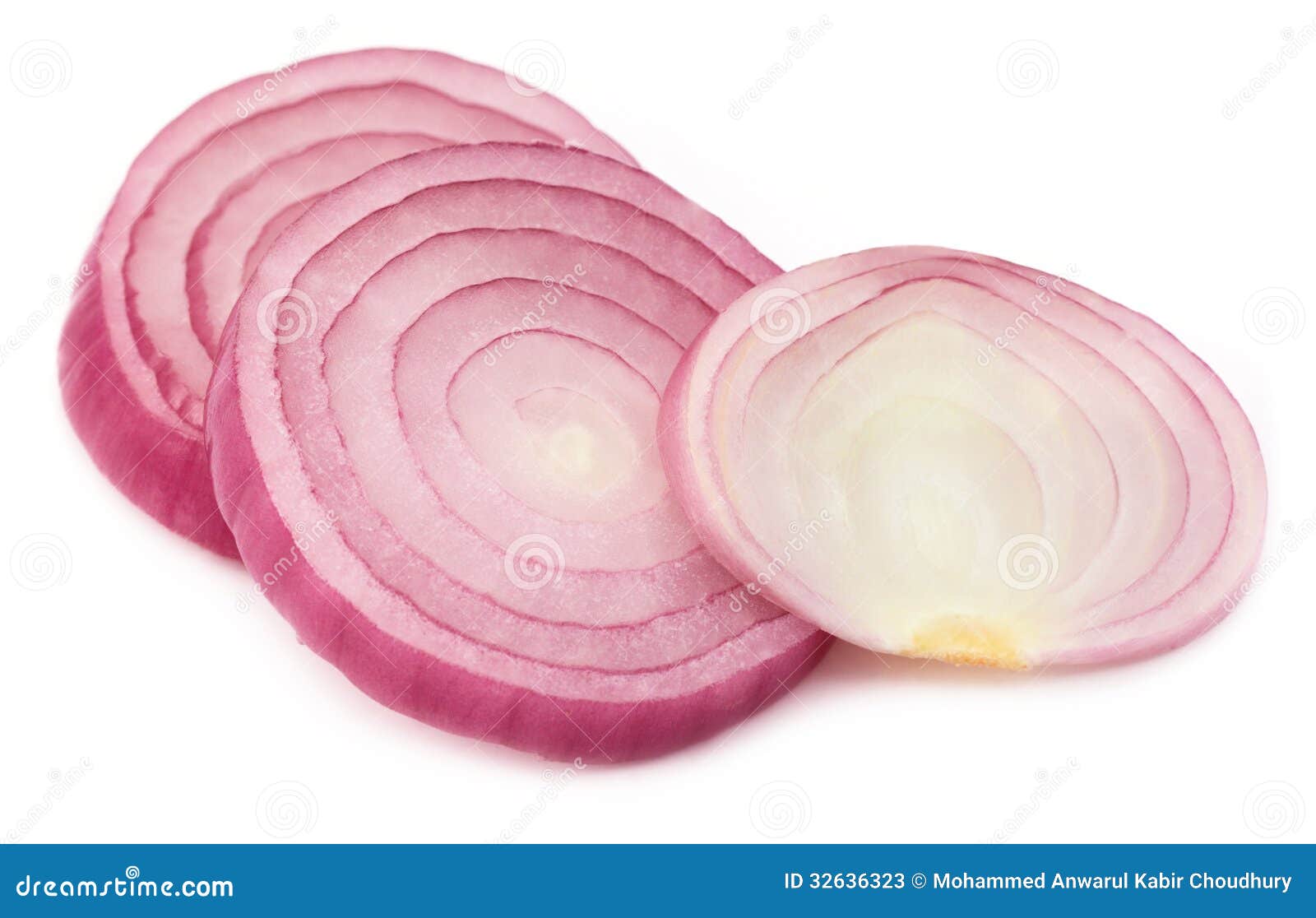 Oignon coupé en tranches image stock. Image du demi, épicerie - 32636323