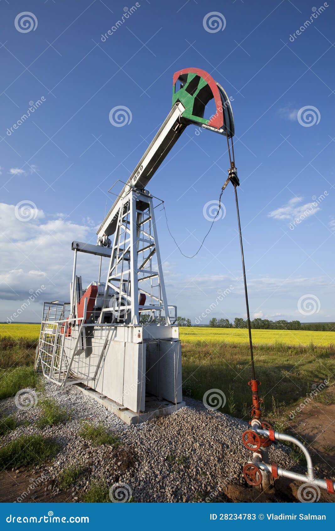 Oil stock image. Image of nature, summer, drilling, flowers - 28234783