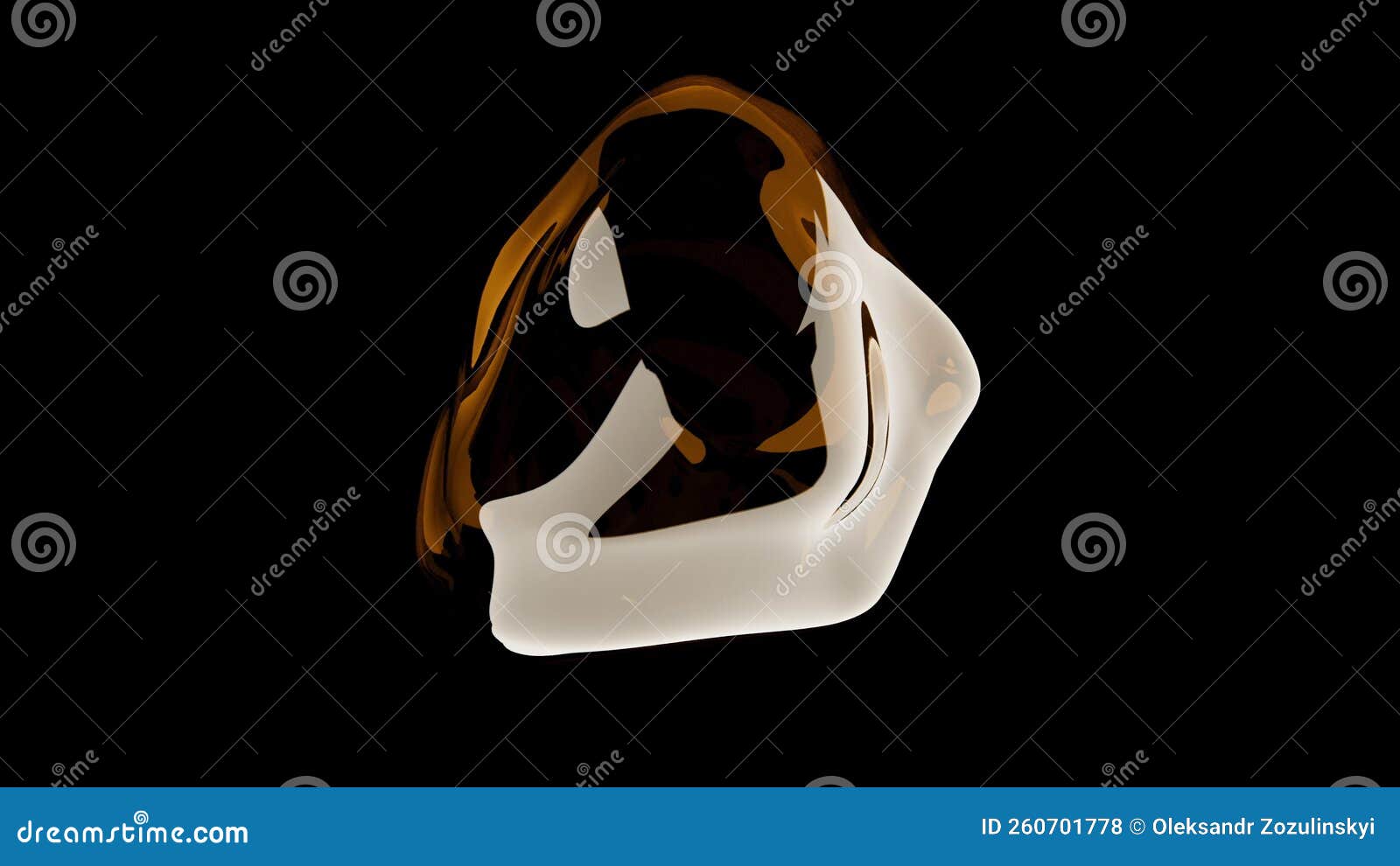 Oil Abstract Drop Healthy Food Intro 3d Stock Illustration ...