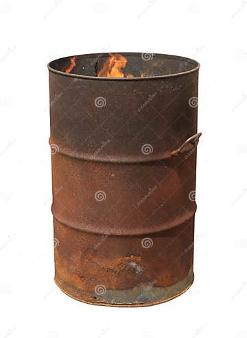 Oil barrel stock photo. Image of olden, blue, open, fire - 29141046