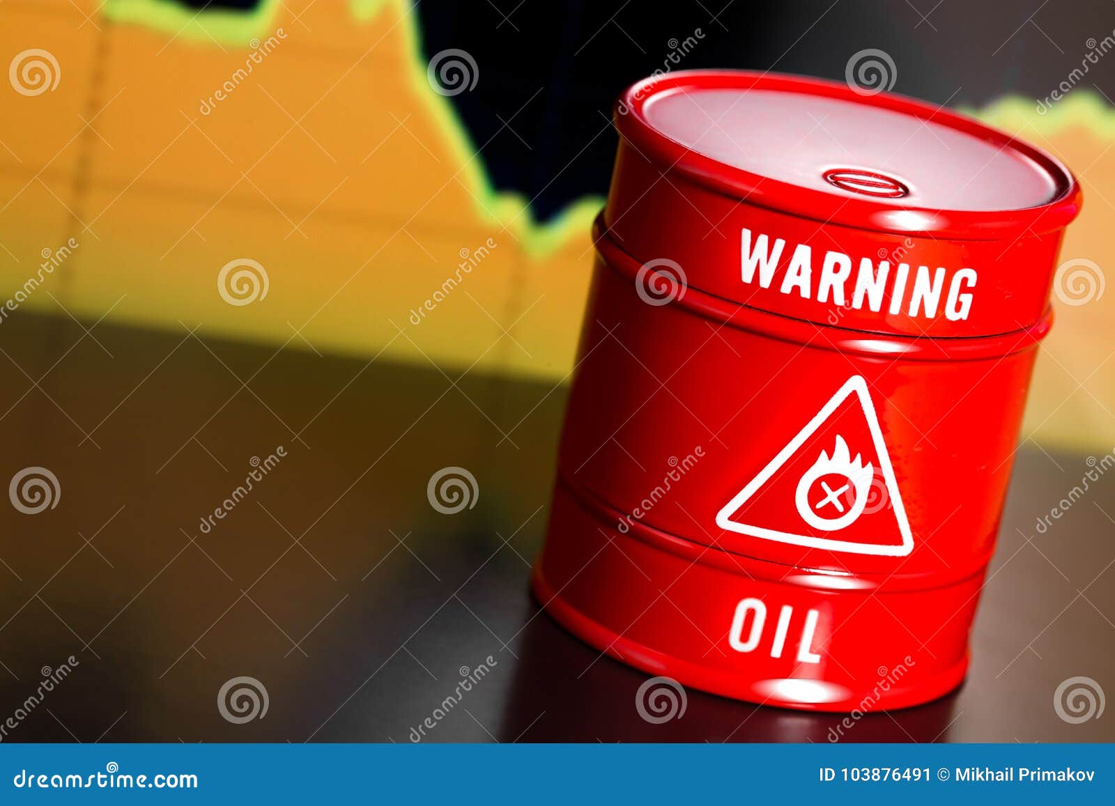 Oil barrel with chart stock image. Image of petroleum - 103876491