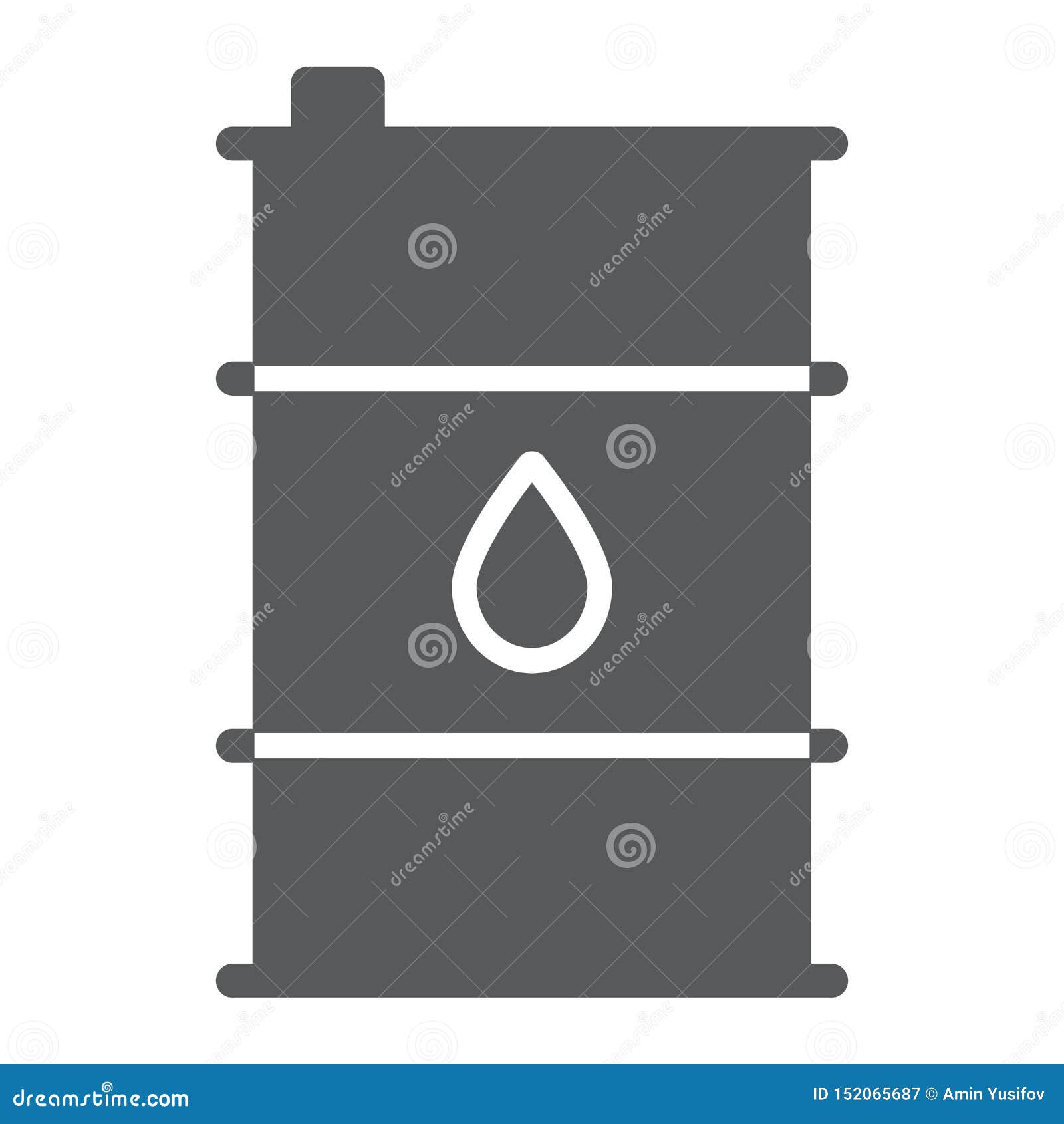 Oil Barrel Glyph Icon, Container and Industry, Oil Tank Sign, Vector ...