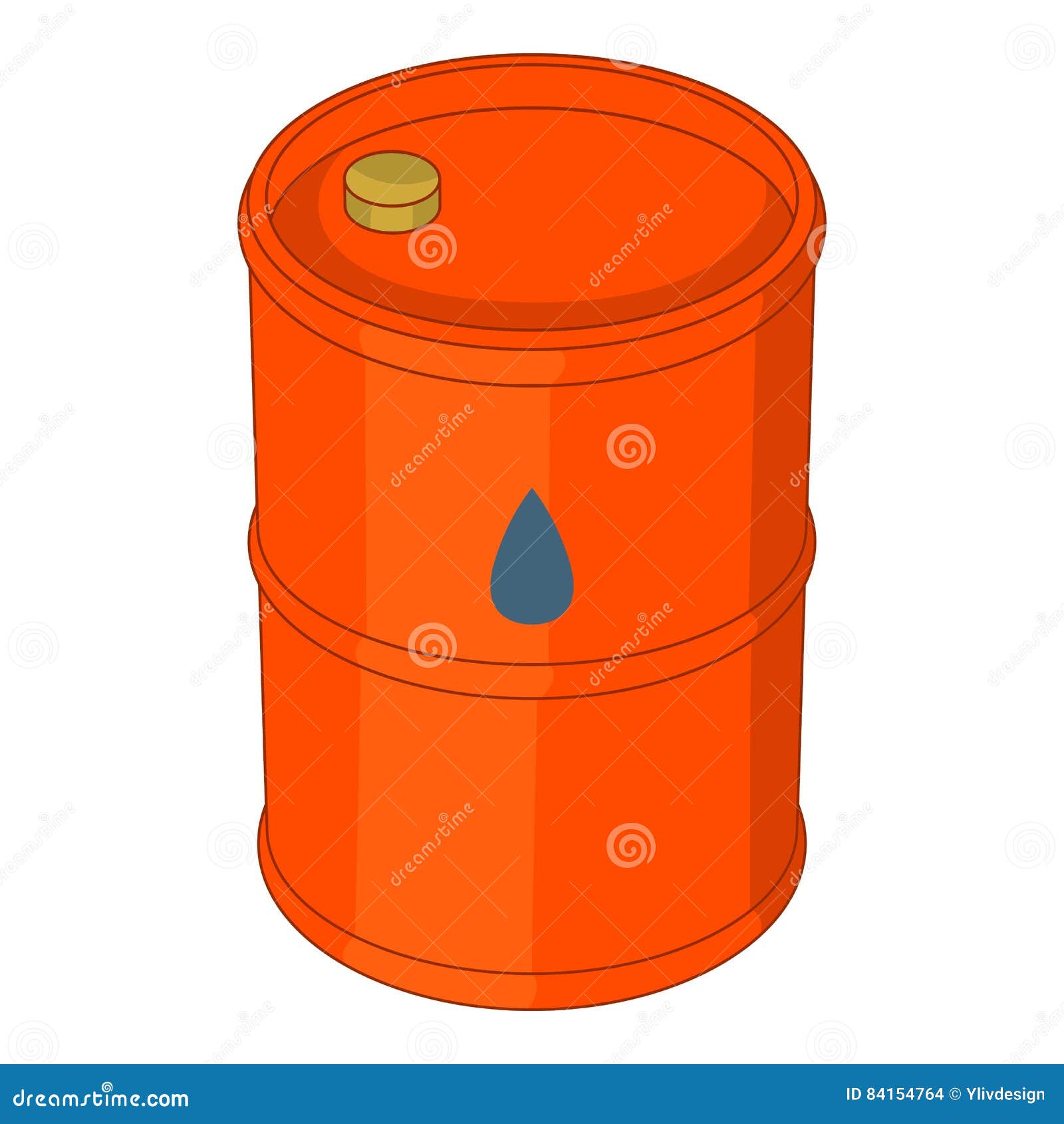 Oil Barrel Icon, Cartoon Style Stock Vector - Illustration of petroleum ...