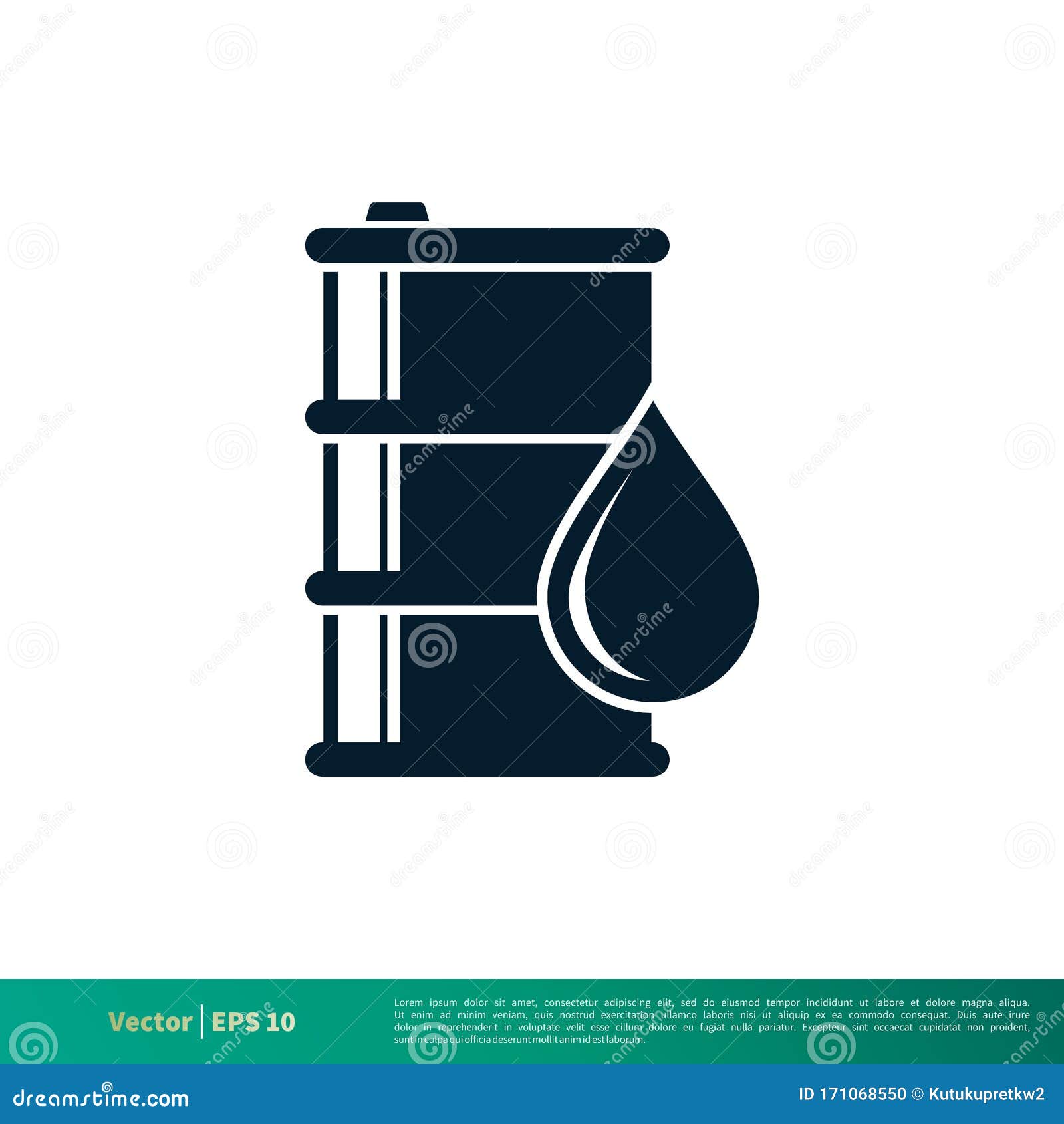 Oil Barrel Icon Vector Logo Template Illustration Design EPS 10 Stock ...