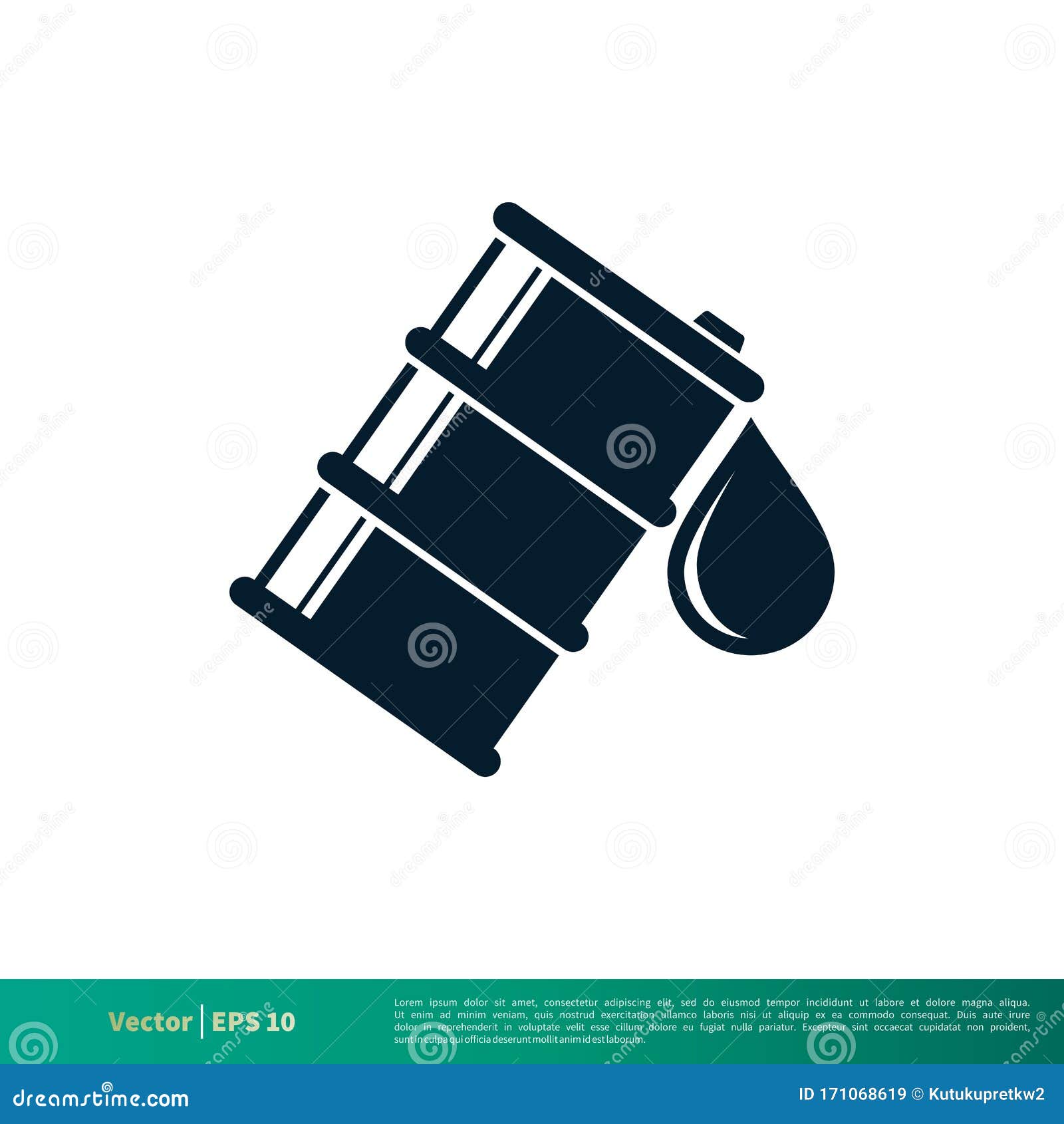 Oil Barrel Icon Vector Logo Template Illustration Design EPS 10 Stock ...