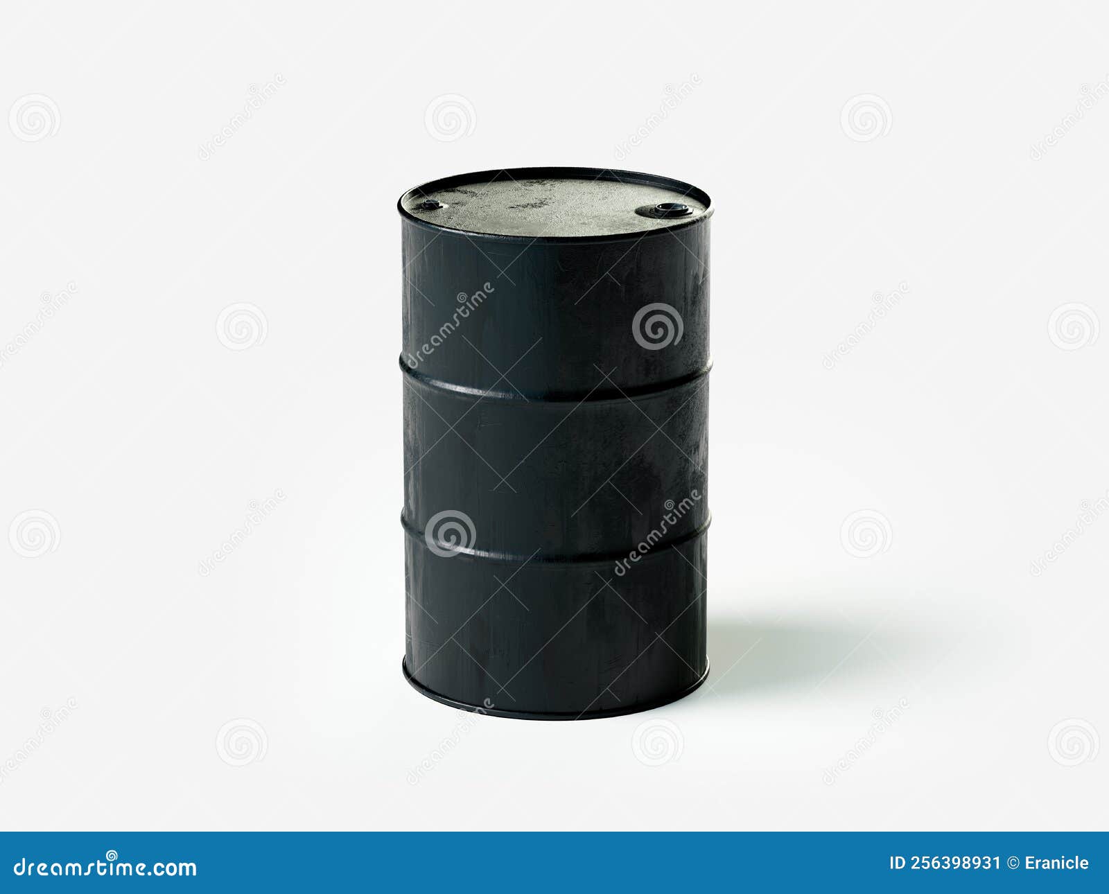 Oil Barrel Isolated on White Stock Illustration - Illustration of ...