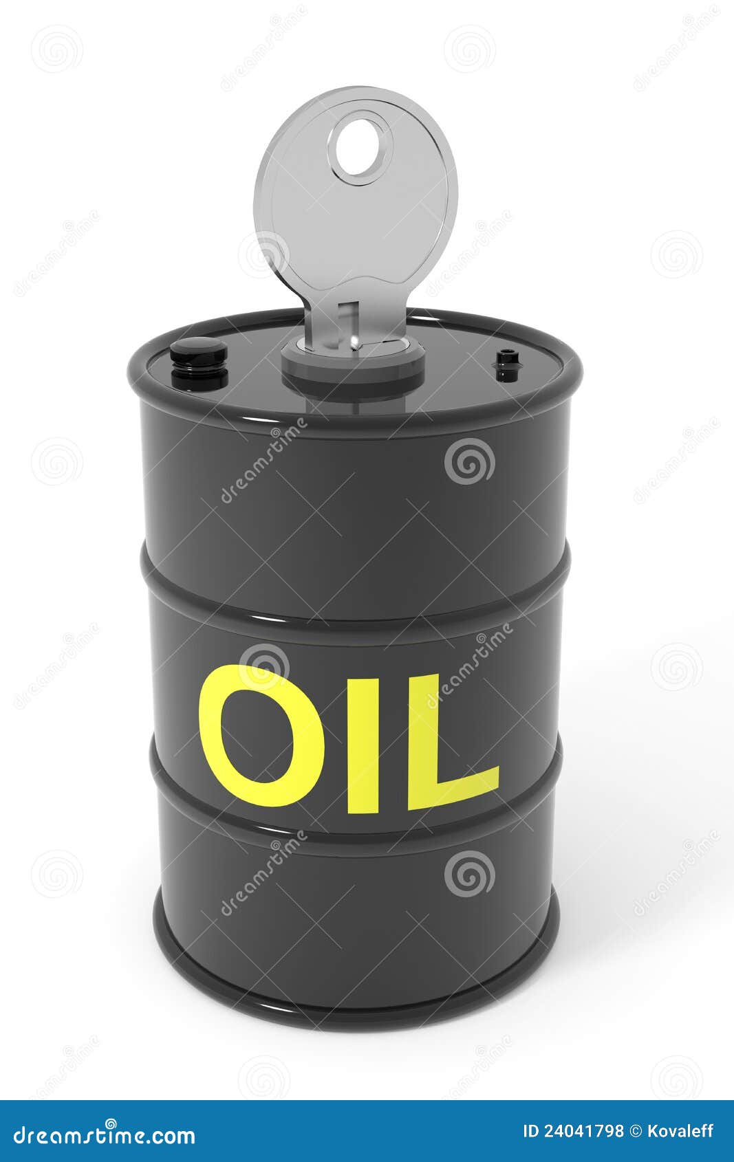Oil barrel with key. stock illustration. Illustration of gallon - 24041798