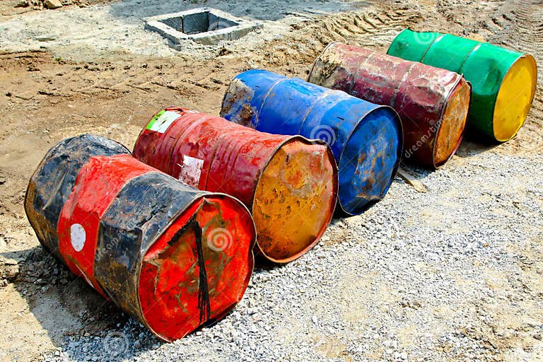Oil barrels stock photo. Image of chemical, barrels, barrel - 16222156