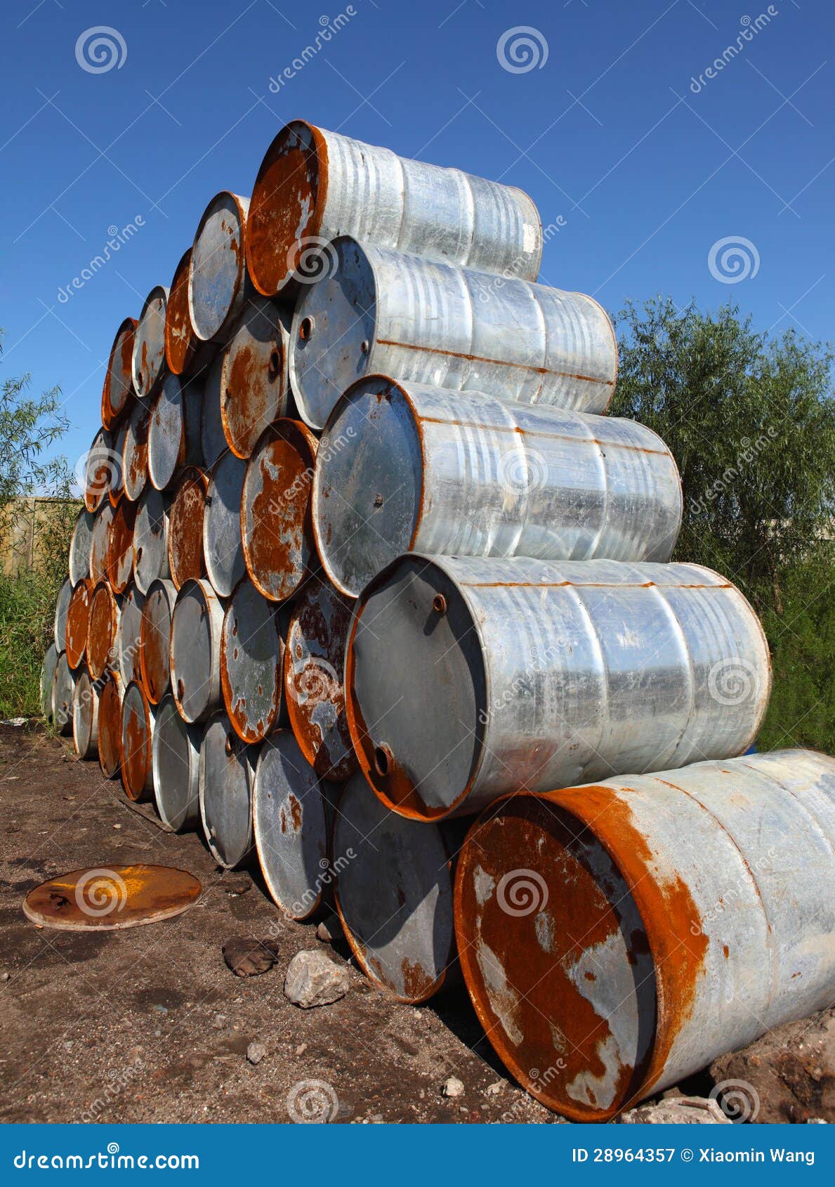 Oil barrels stock image. Image of gasoline, ecology, colored - 28964357
