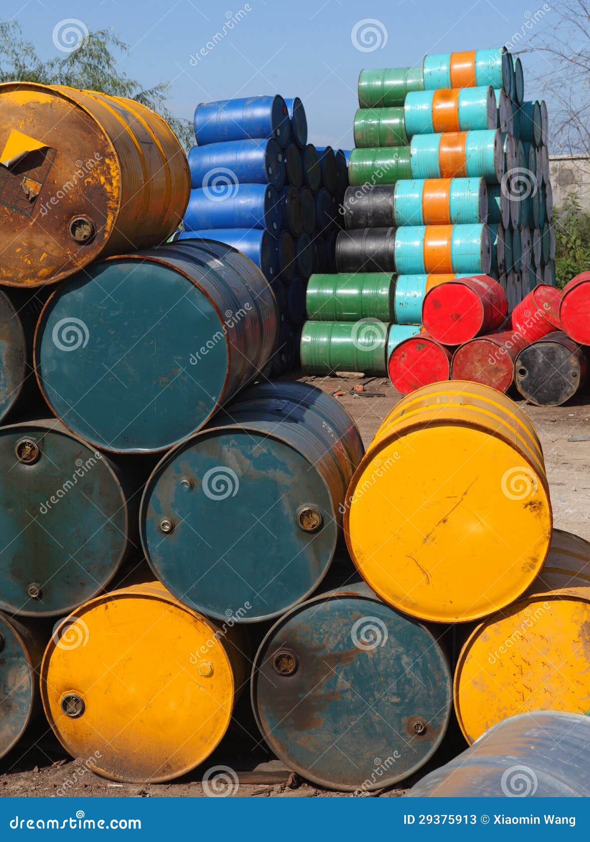 Oil barrels stock image. Image of energy, crude, careless - 29375913