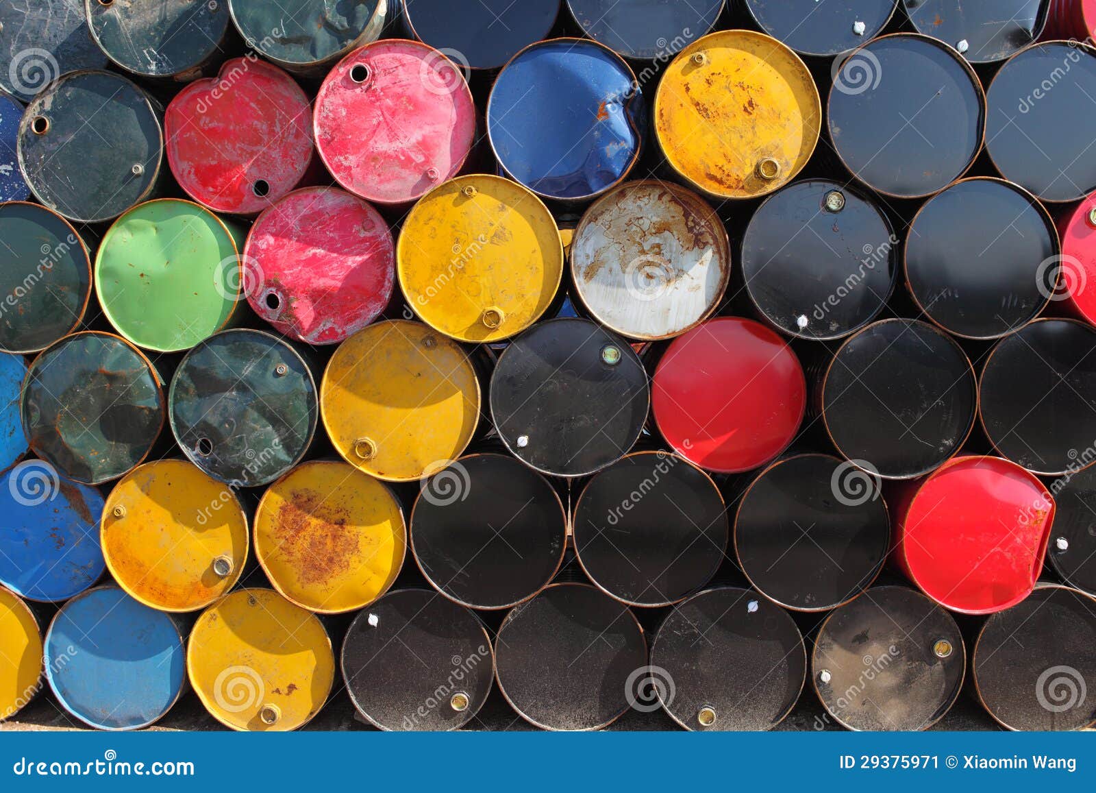 Oil barrels stock image. Image of barrels, grunge, dump - 29375971