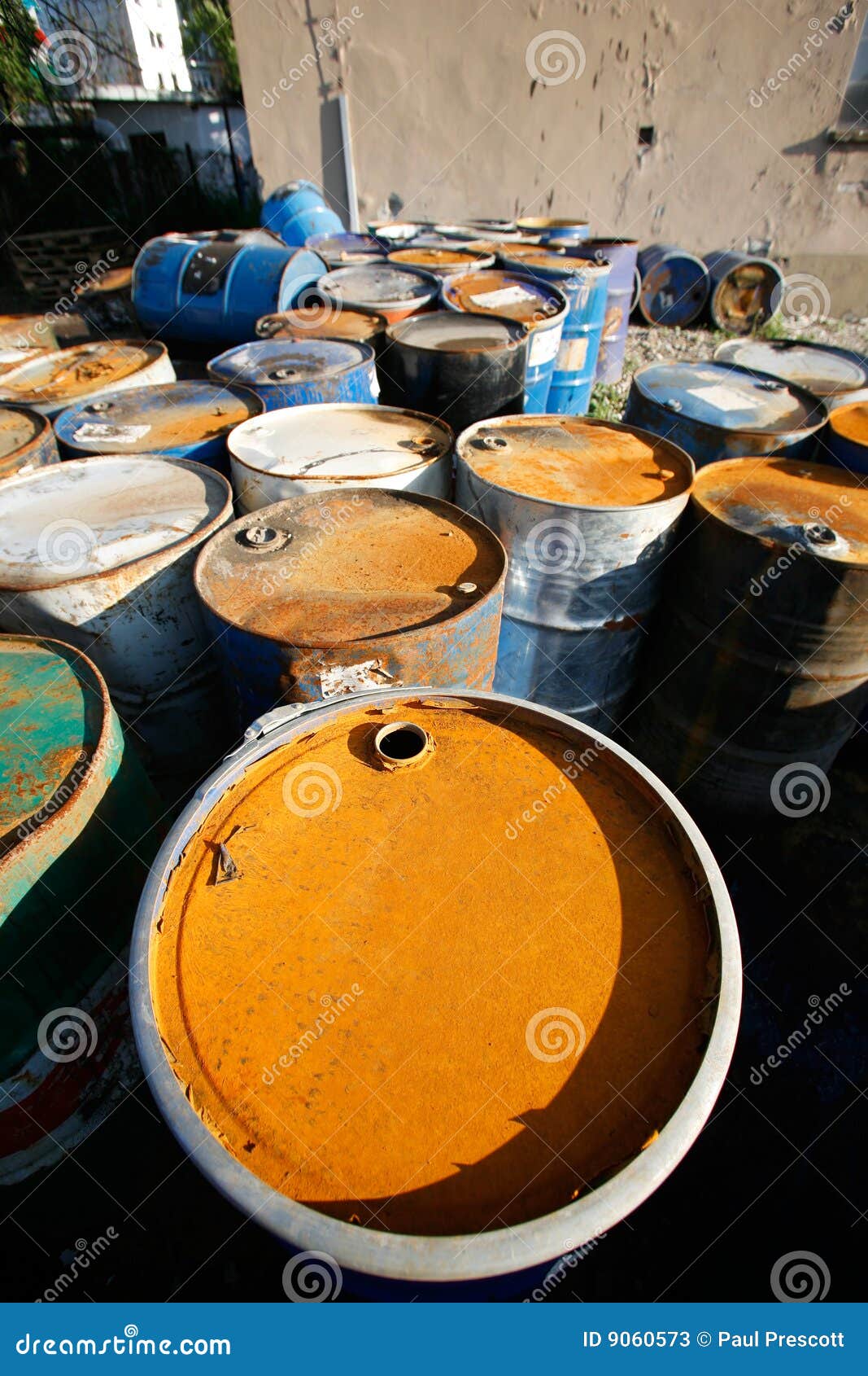 Oil barrels stock image. Image of drum, economy, ecology - 9060573