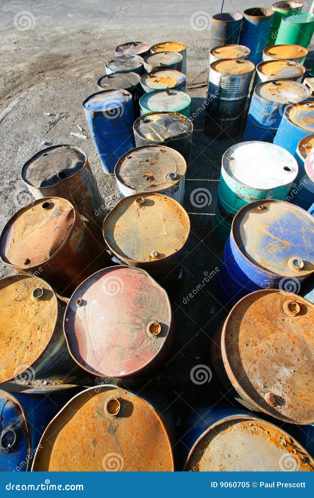 Oil barrels stock image. Image of disaster, crisis, ecology - 9060705