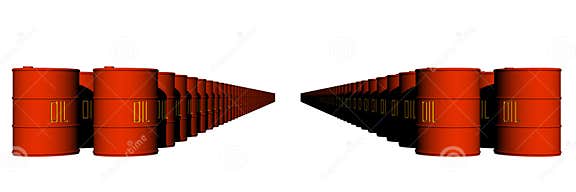 Oil barrows stock illustration. Illustration of design - 4942180